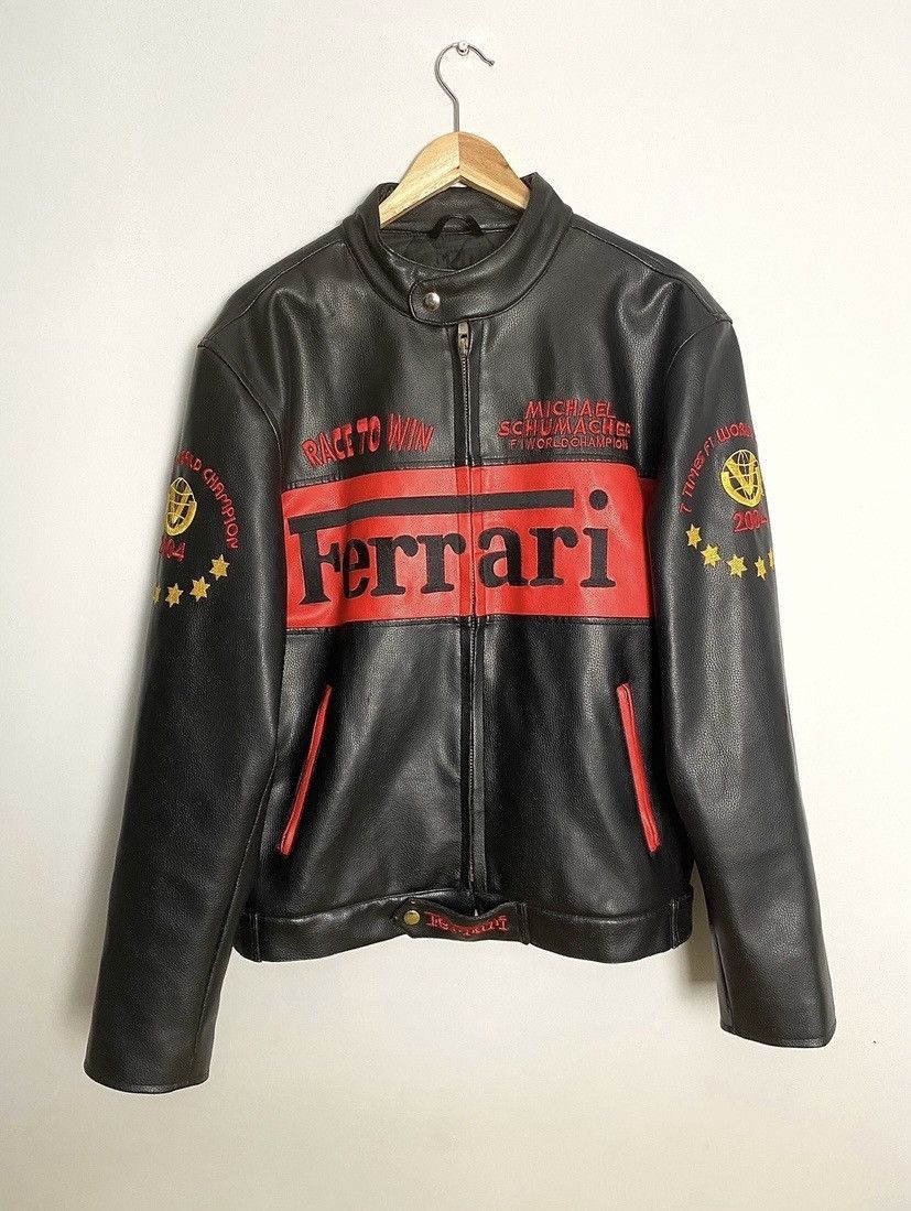 Ferrari Rare Vintage Ferrari Leather Jacket Michael Schumacher 2004 ...