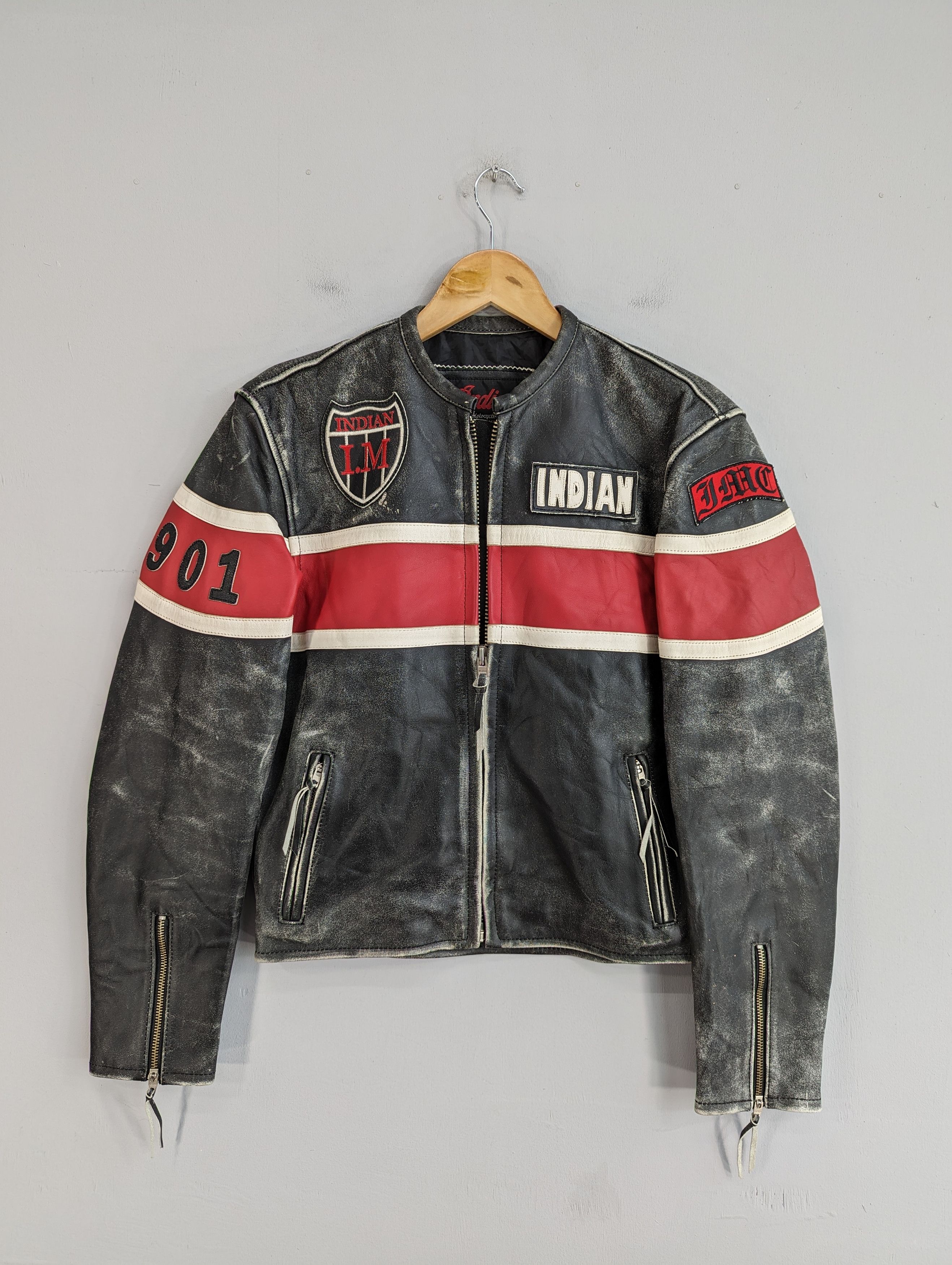 Indian Motorcycle × Vintage Rare Vintage Indian Motocycle Leather ...