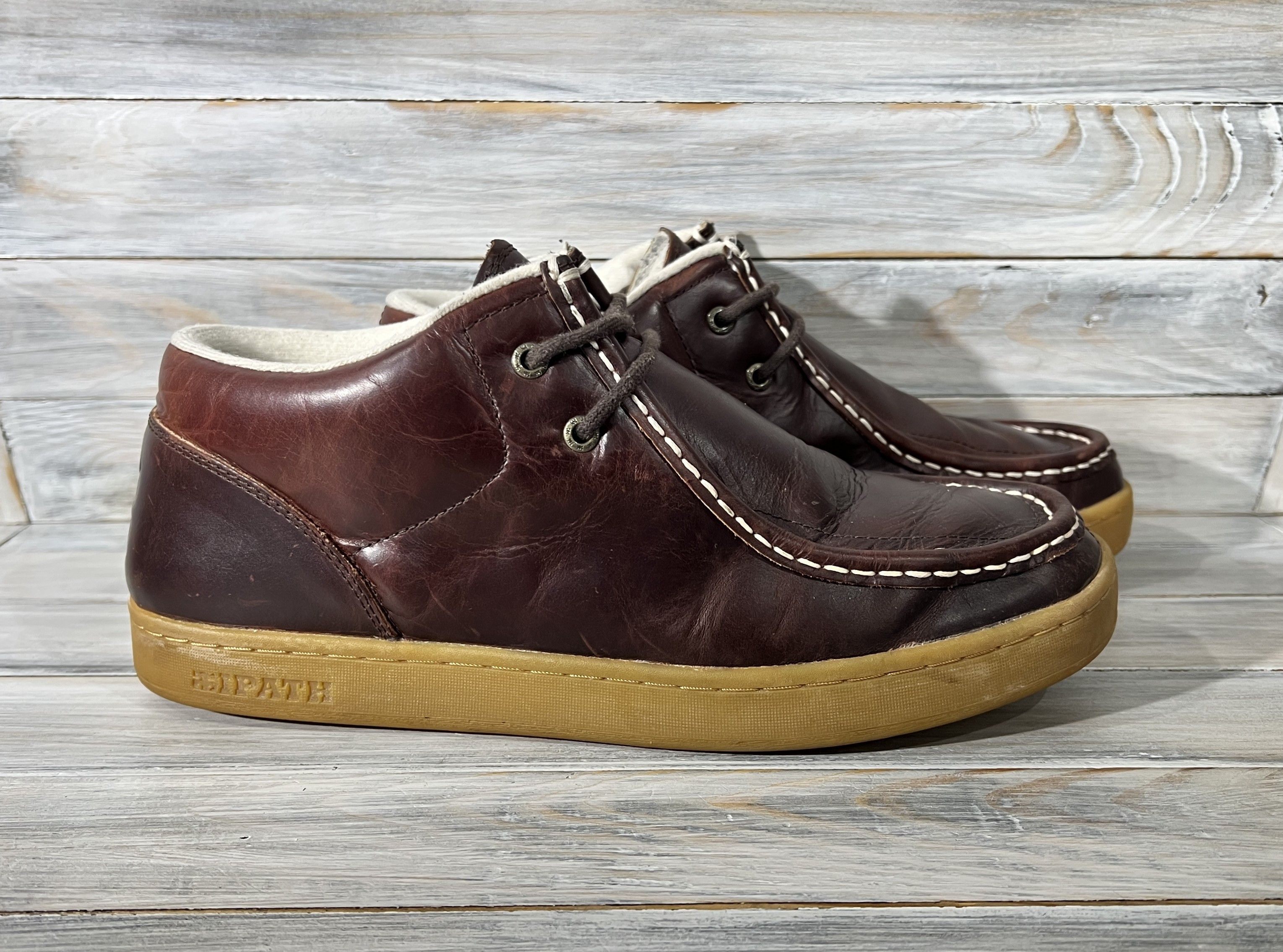 Leather Ipath CAT Rootbeer Smooth Leather Mens Shoes Burgundy Casual ...