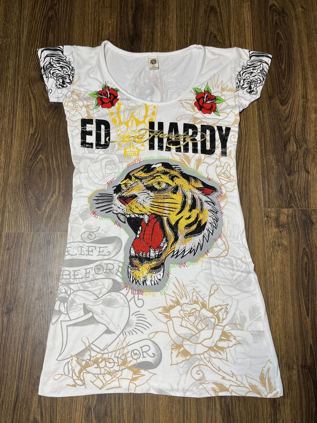Ed Hardy × Streetwear × Vintage Ed Hardy vintage dress tiger ...