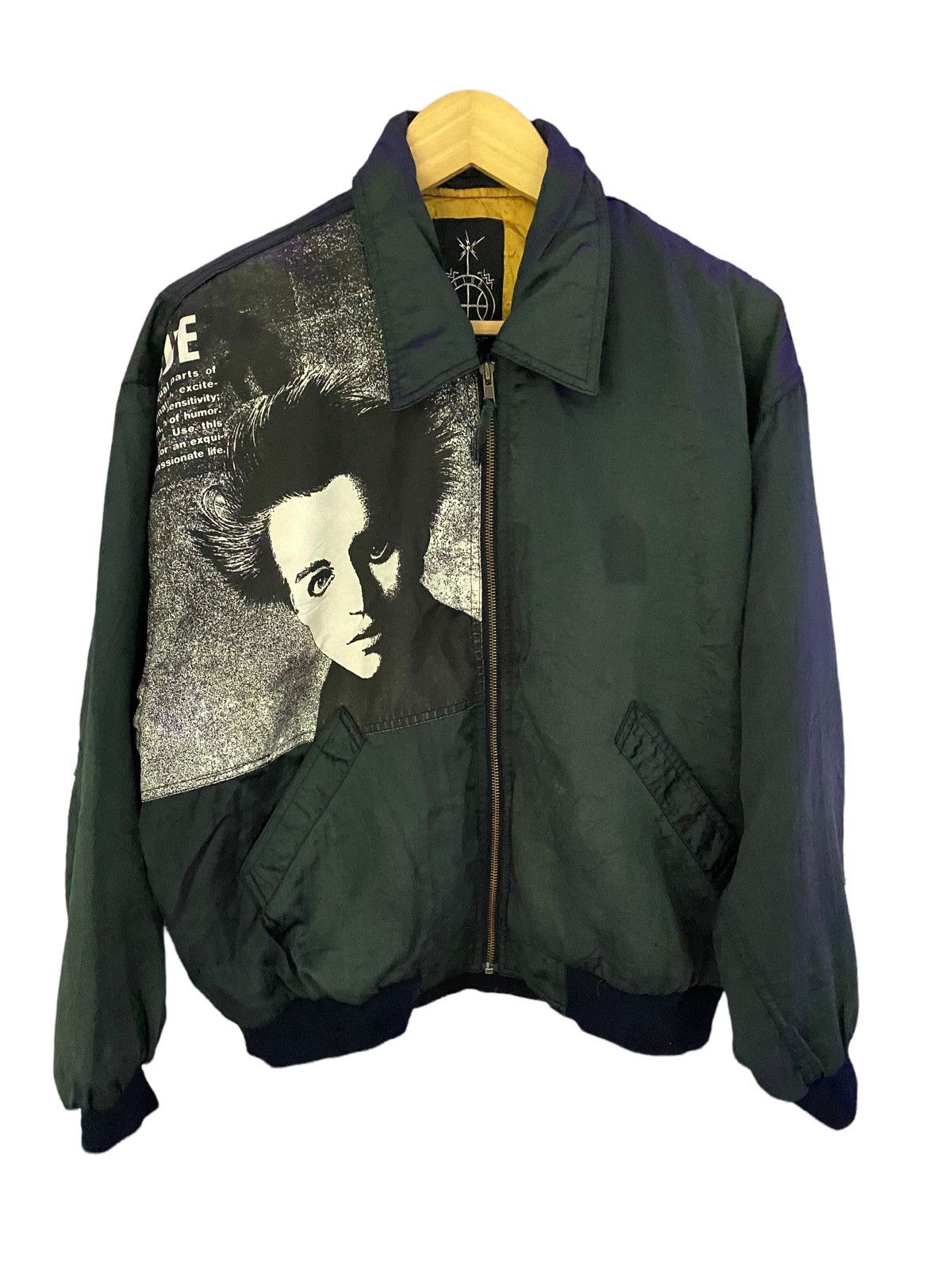 Vintage VERY RARE VINTAGE JACKET SWOOPLEX CHARA OF 2 CUE ART | Grailed