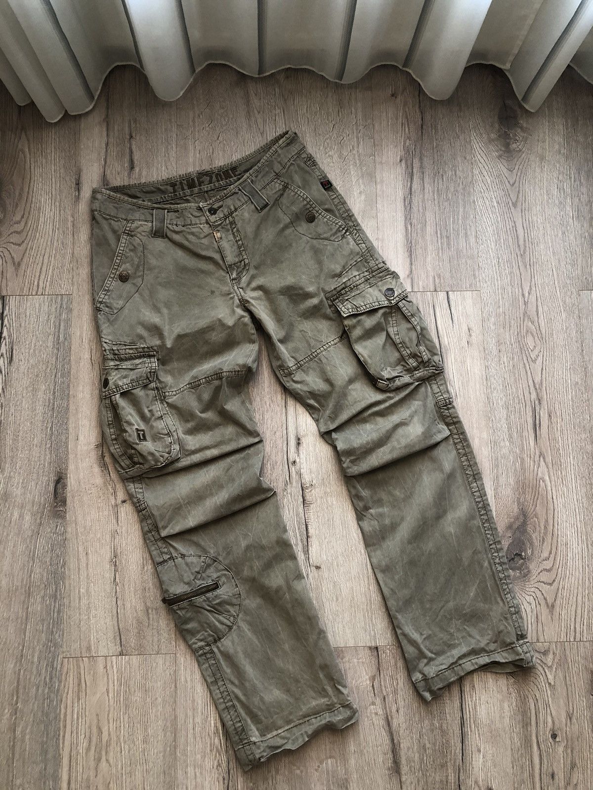 Japanese Brand × Streetwear × Vintage Timezone Y2K Cargo Pants Vintage ...