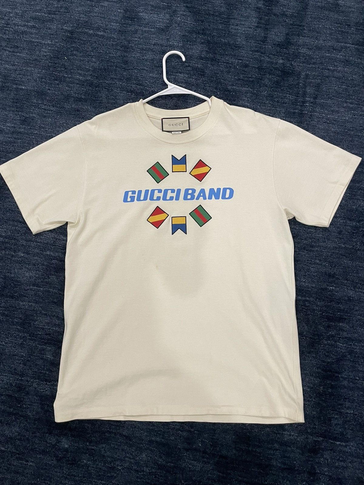 Gucci Gucci Band Logo T Ivory | Grailed