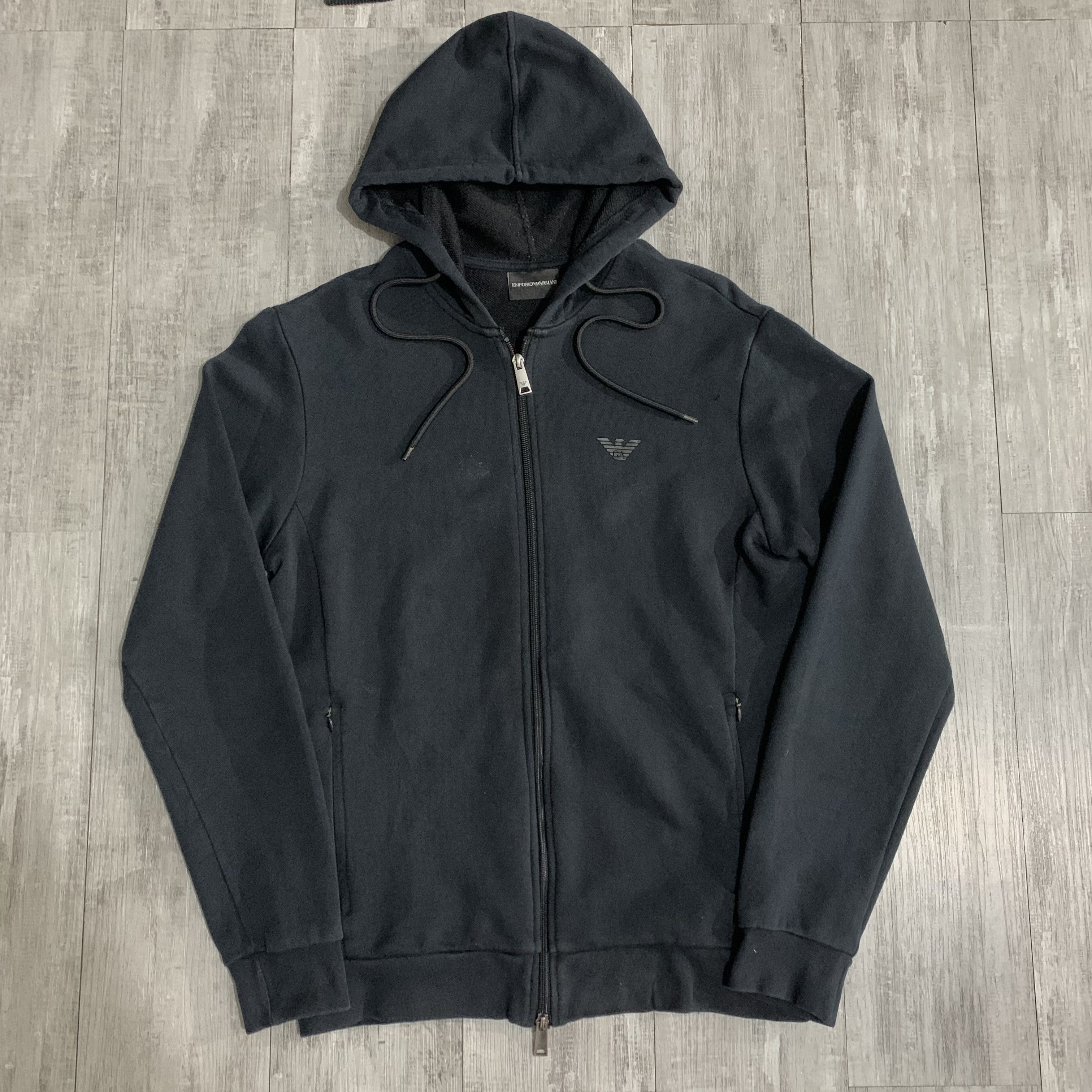 Emporio Armani × Giorgio Armani Vintage Emporio Armani GA Logo Zip ...