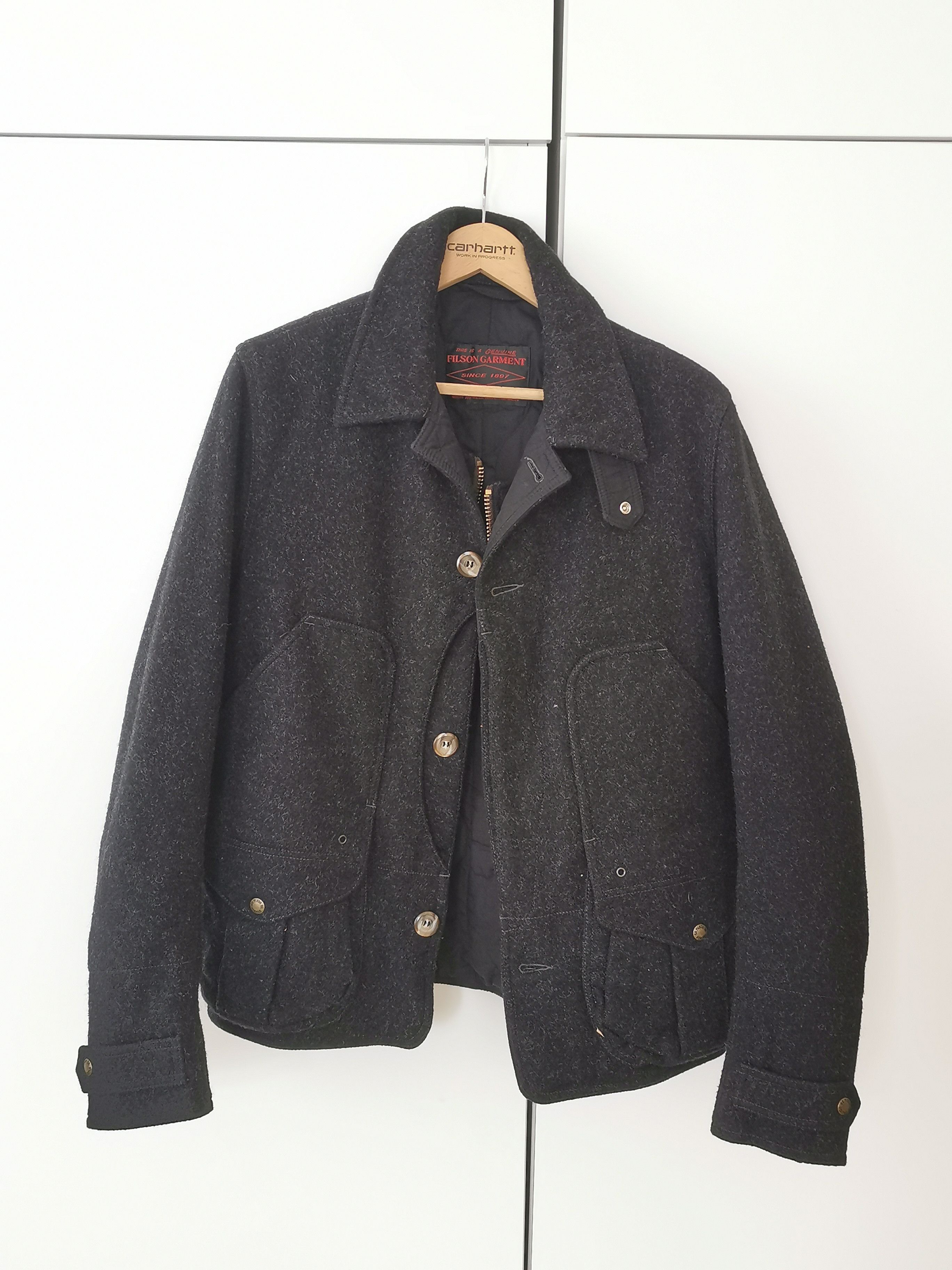 Filson Filson Field Jacket Black Wool | Grailed