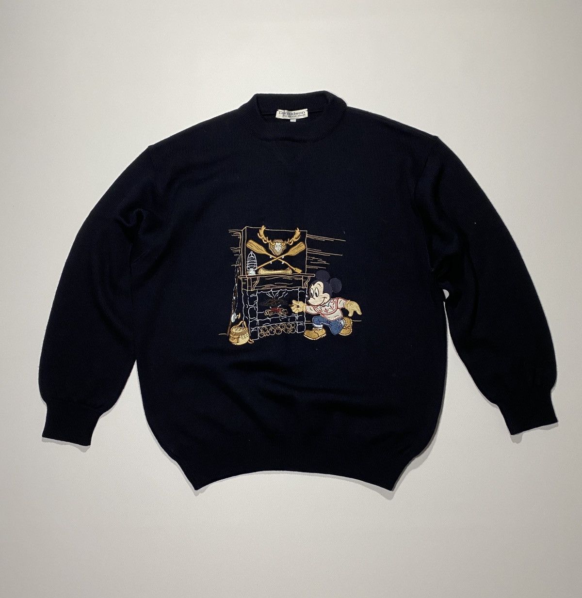 Disney × Vintage Donaldson × Disney × Mickey Mouse Blue Sweater | Grailed