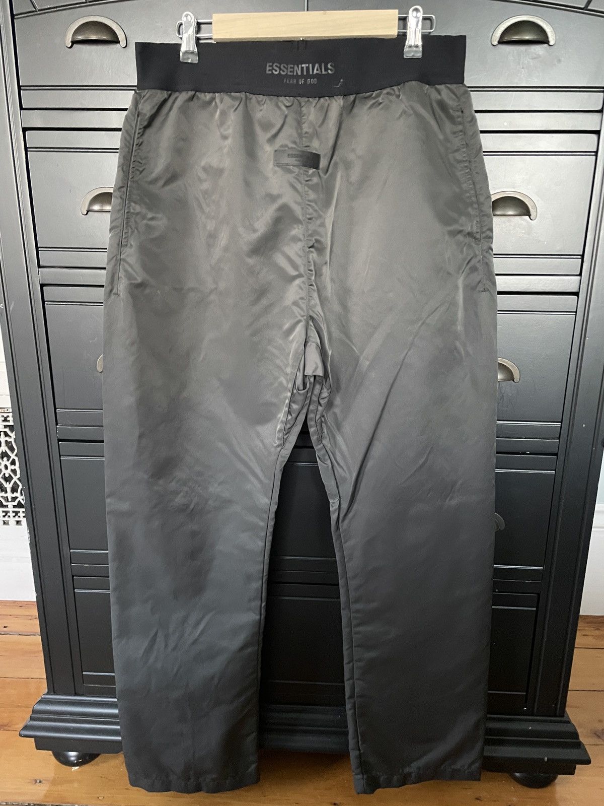 Essentials × Fear of God Fear of God Essentials Low-Crotch Nylon Flared ...