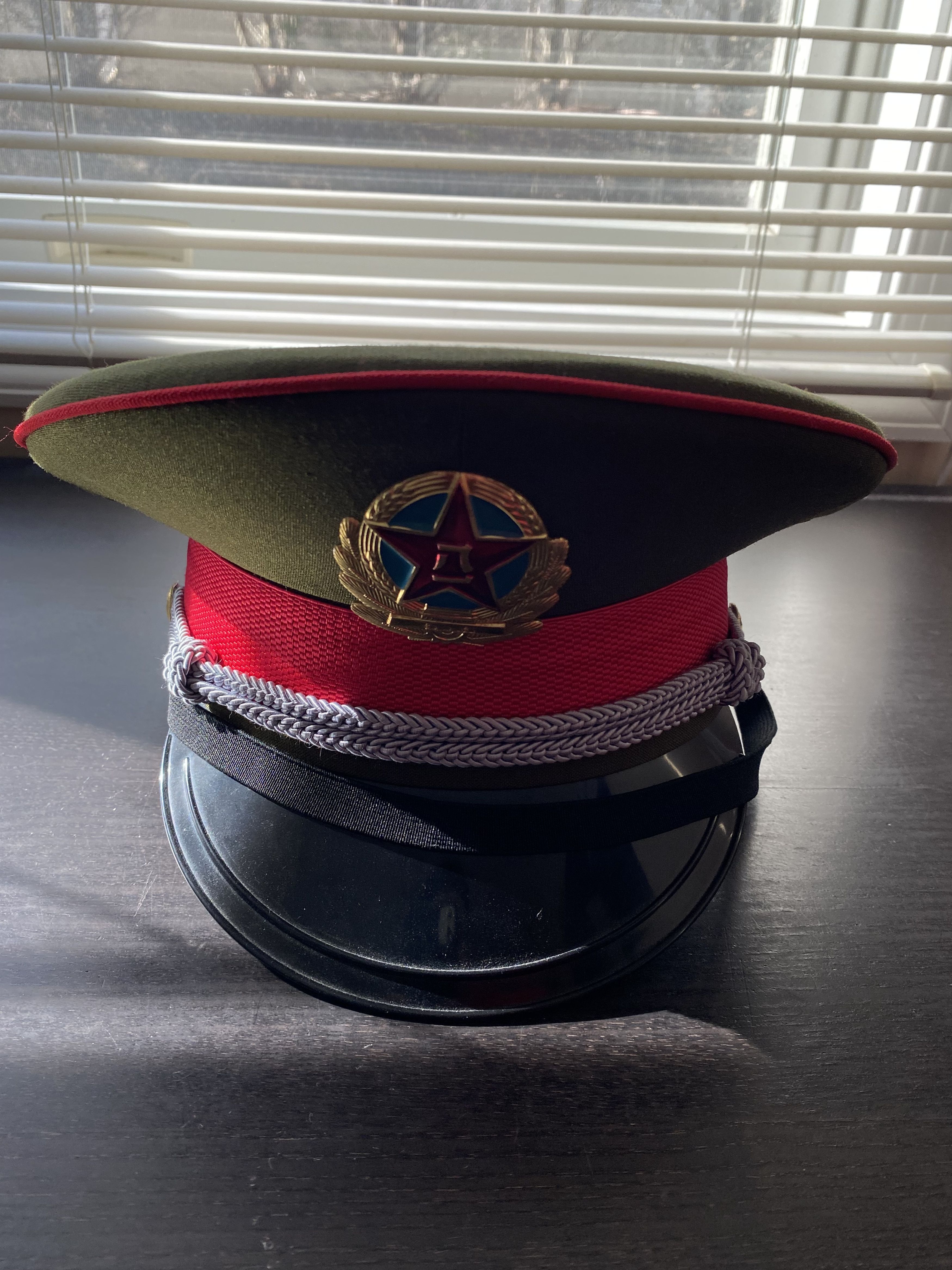 Military Chinese People's Liberation Army (PLA) Officer Visor Cap | Grailed