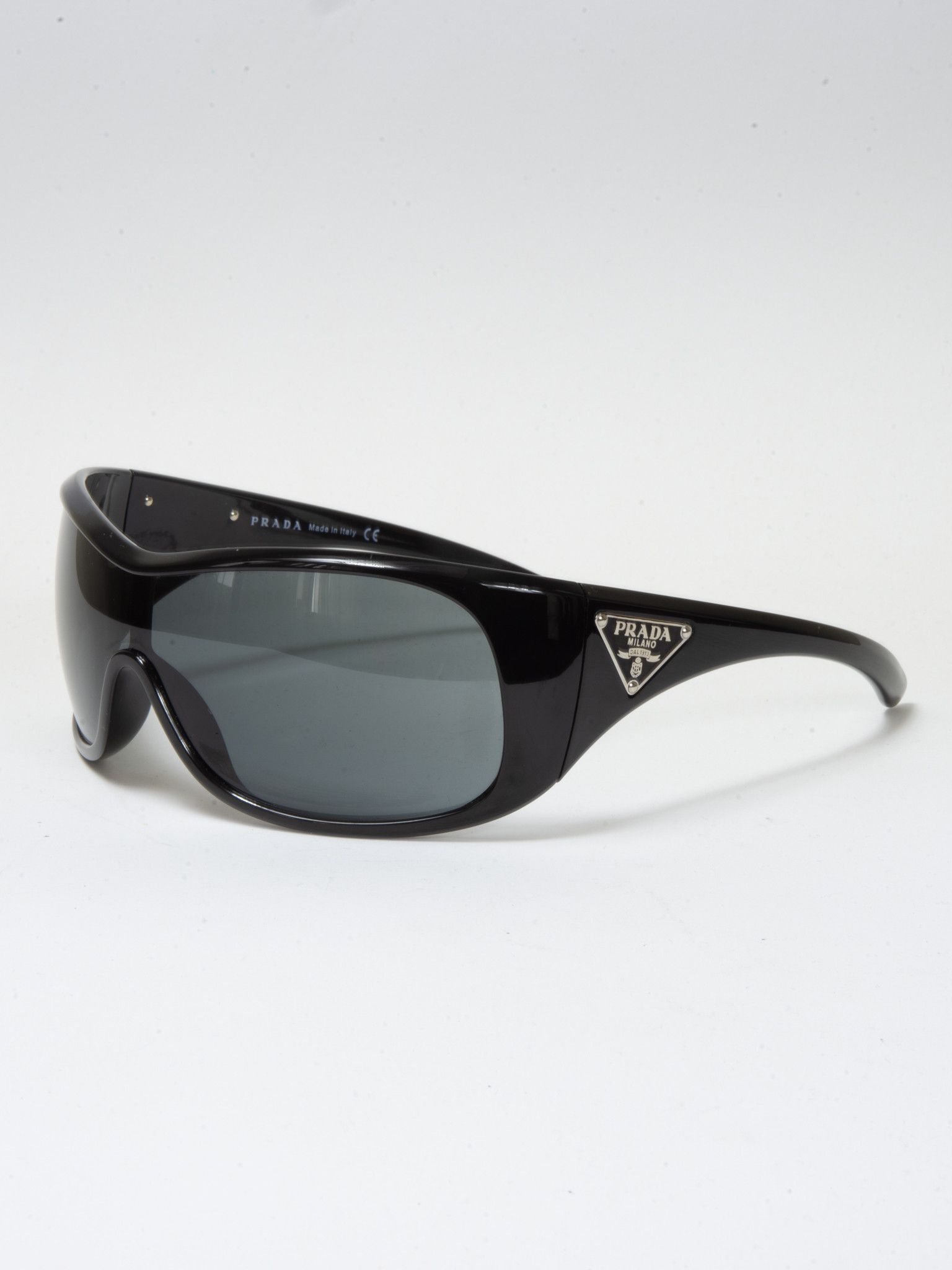 Prada PRADA MASK SUNGLASSES WITH PRADA TRIANGLE | Grailed