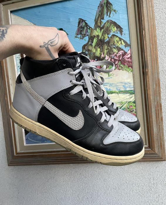 Nike Nike Dunk High Black | Wolf Grey-White Sneakers Hype Rare | Grailed