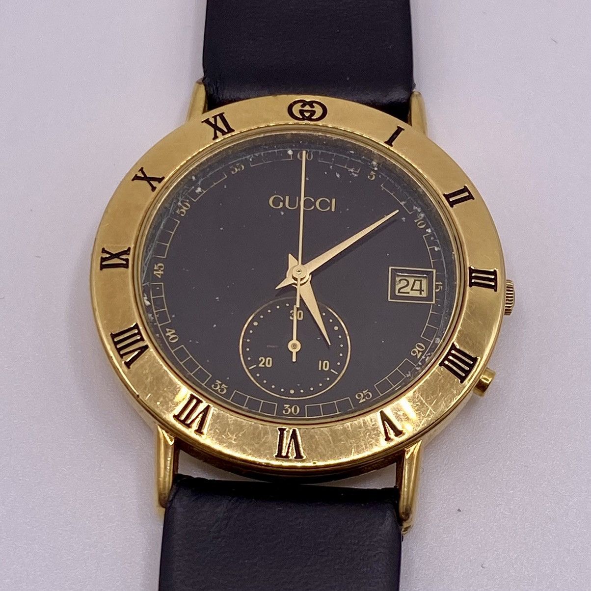 Gucci Gucci Authentic Rare Men’s 3800M Chronograph Watch Gold | Grailed
