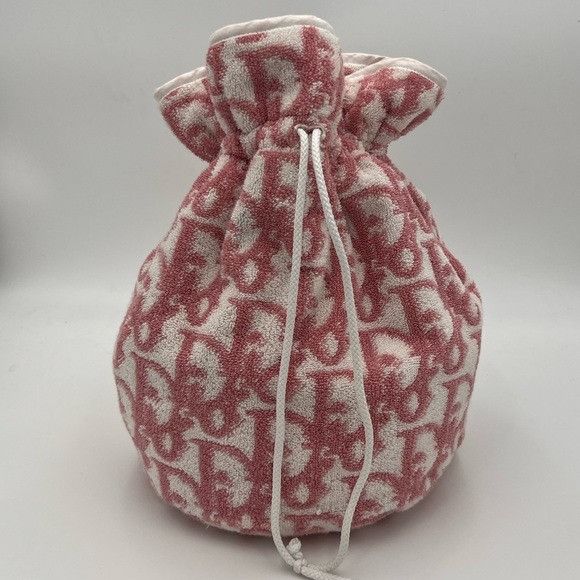 Dior Christian Dior Terrycloth Drawstring Trotter Bucket Bag | Grailed