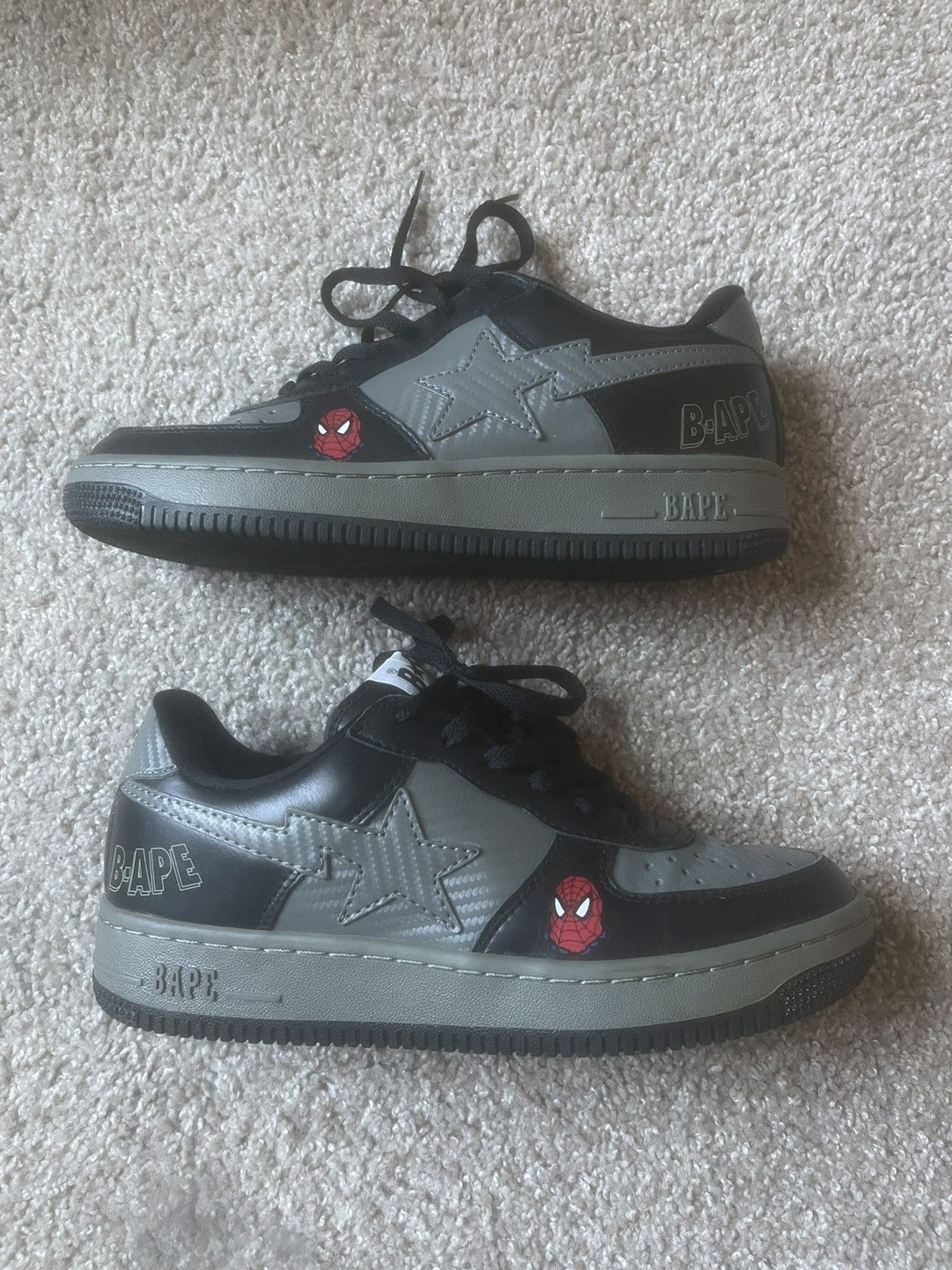 Bape × Marvel Comics Spider-Man Marvel Comics Bapesta | Grailed