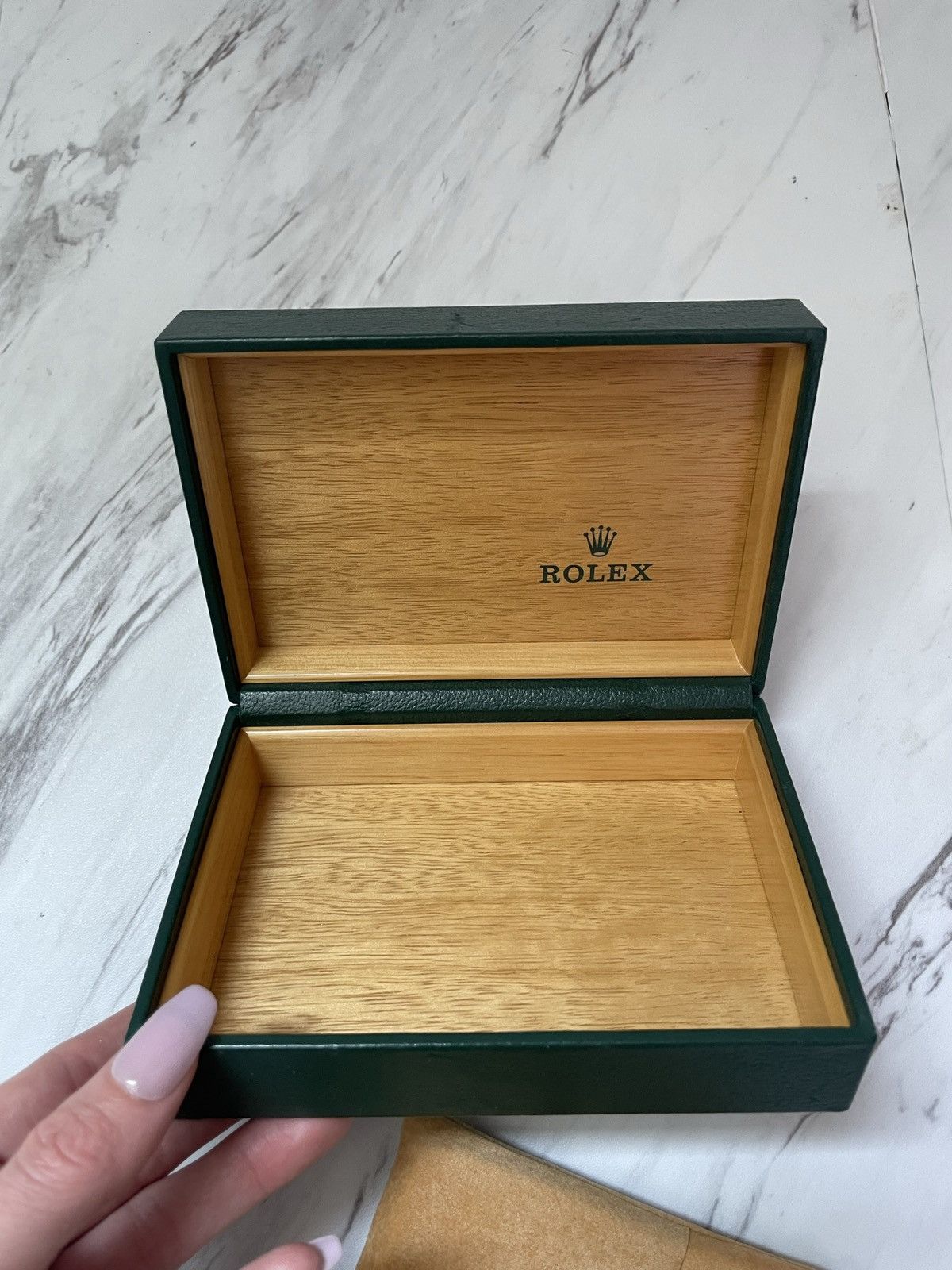 Rolex VINTAGE GENUINE ROLEX Green watch box case | Grailed