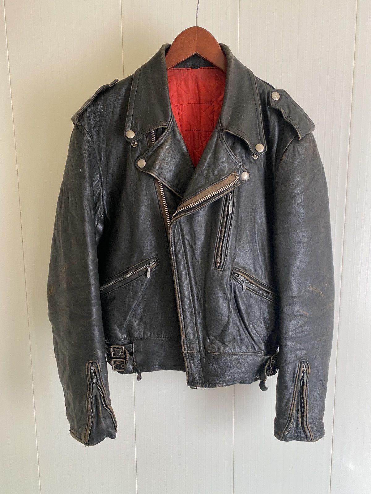 Leather Jacket × Rare × Vintage Rare vintage 1970s True Punk brutal ...