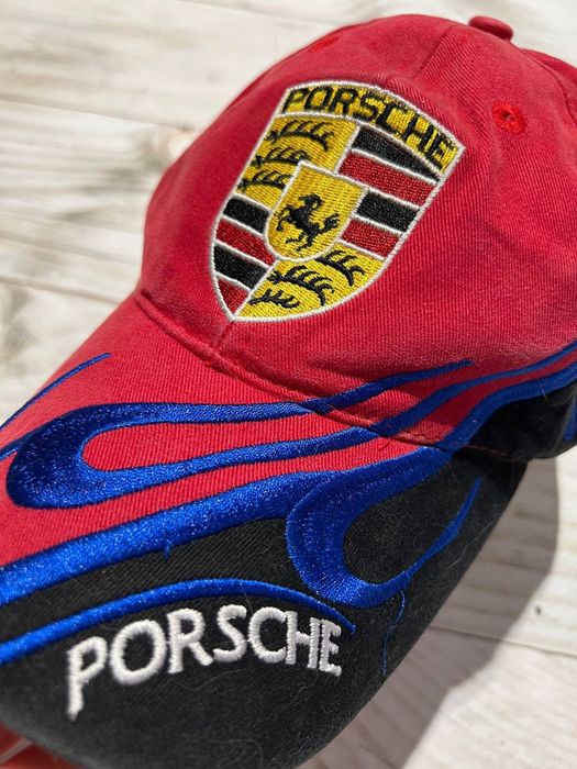 Vintage Vintage Porsche Cap Hat Racing F1 Men One Size Red | Grailed