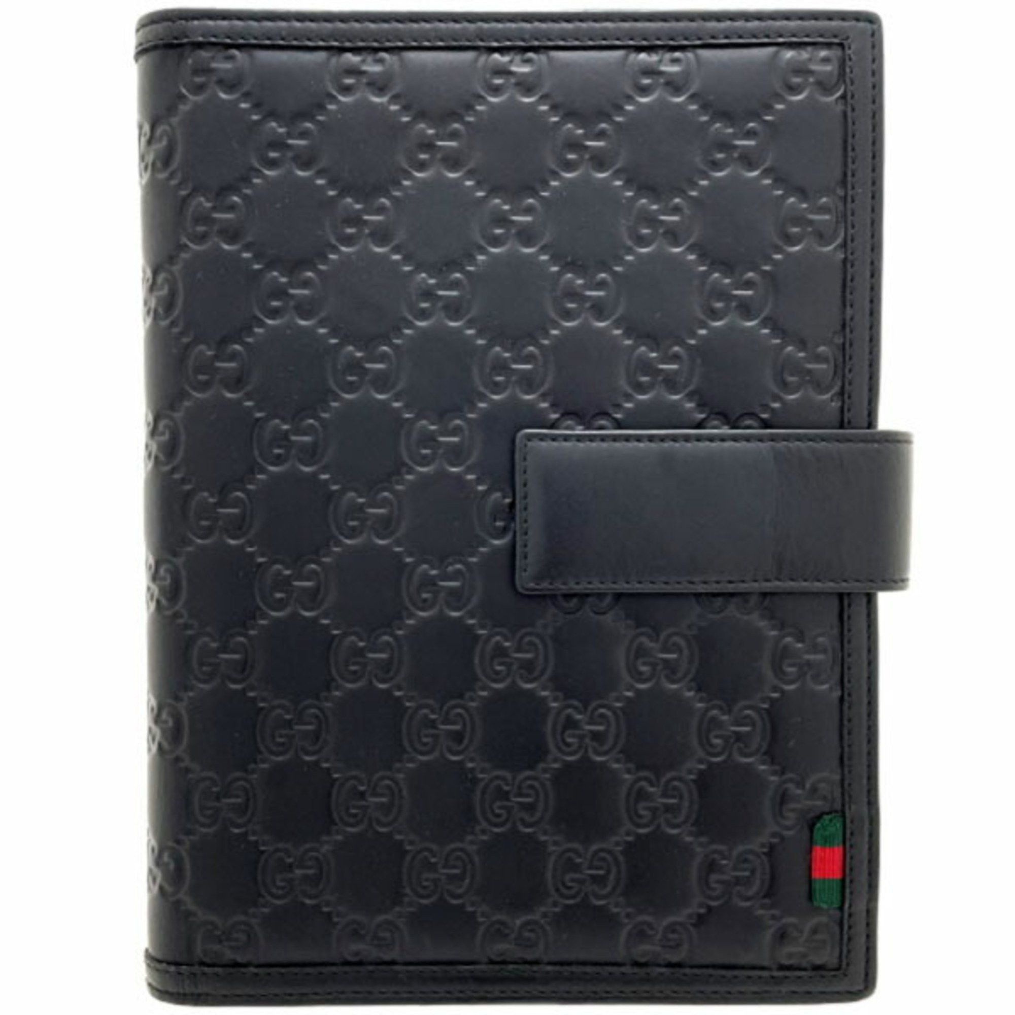 Gucci Gucci Organizer Shimaline Document Case Leather Black 322212 ...