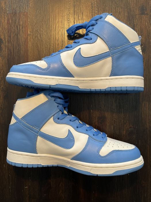 Nike Dunk high le UNC | Grailed