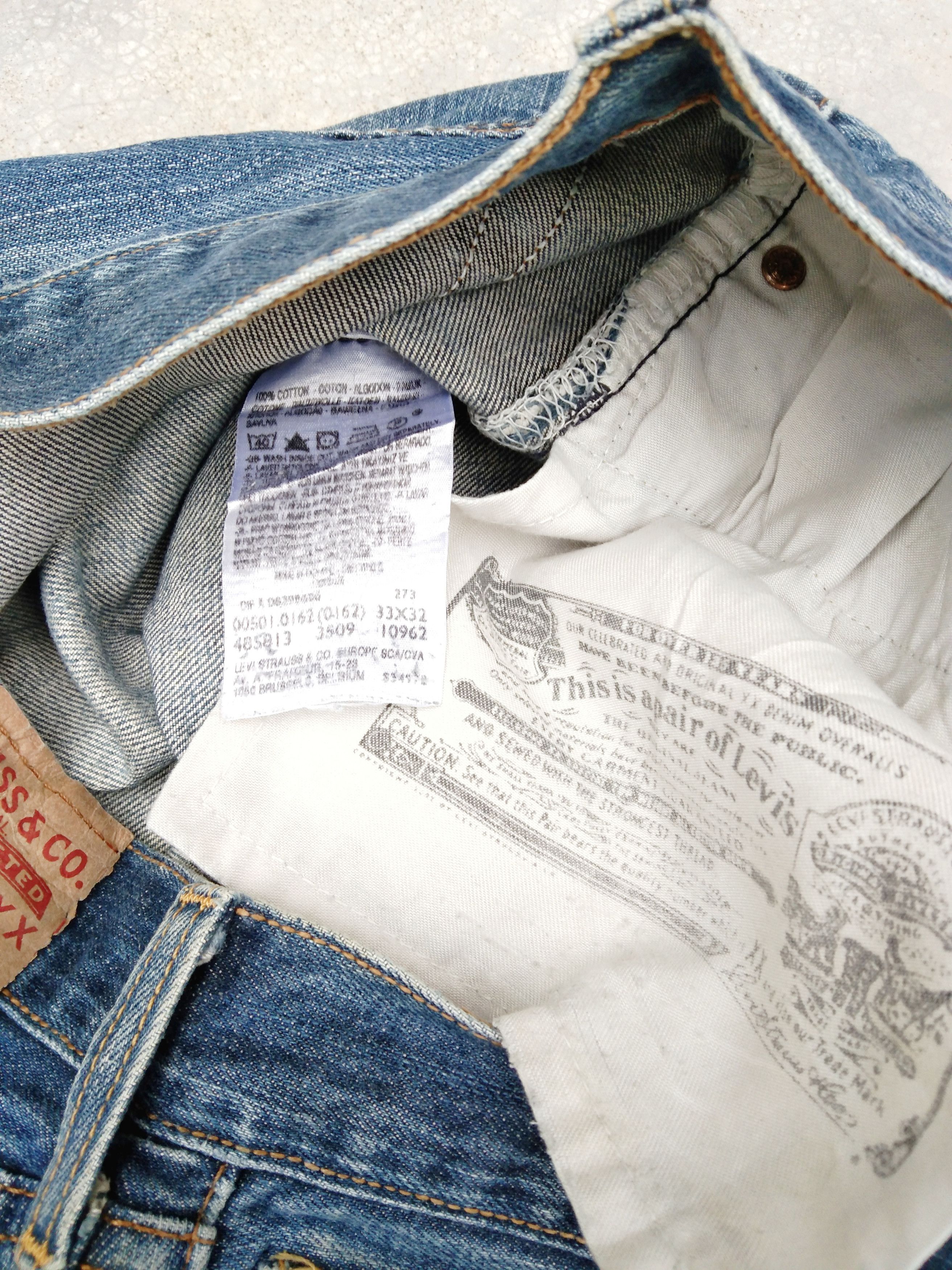 Levi's × Streetwear × Vintage Vintage Levi's 501 Straight Leg Distressed Jeans 33x31 | Grailed