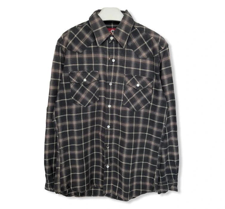 Converse × Flannel × Streetwear Vintage Converse Plaid Tartan Flannel ...