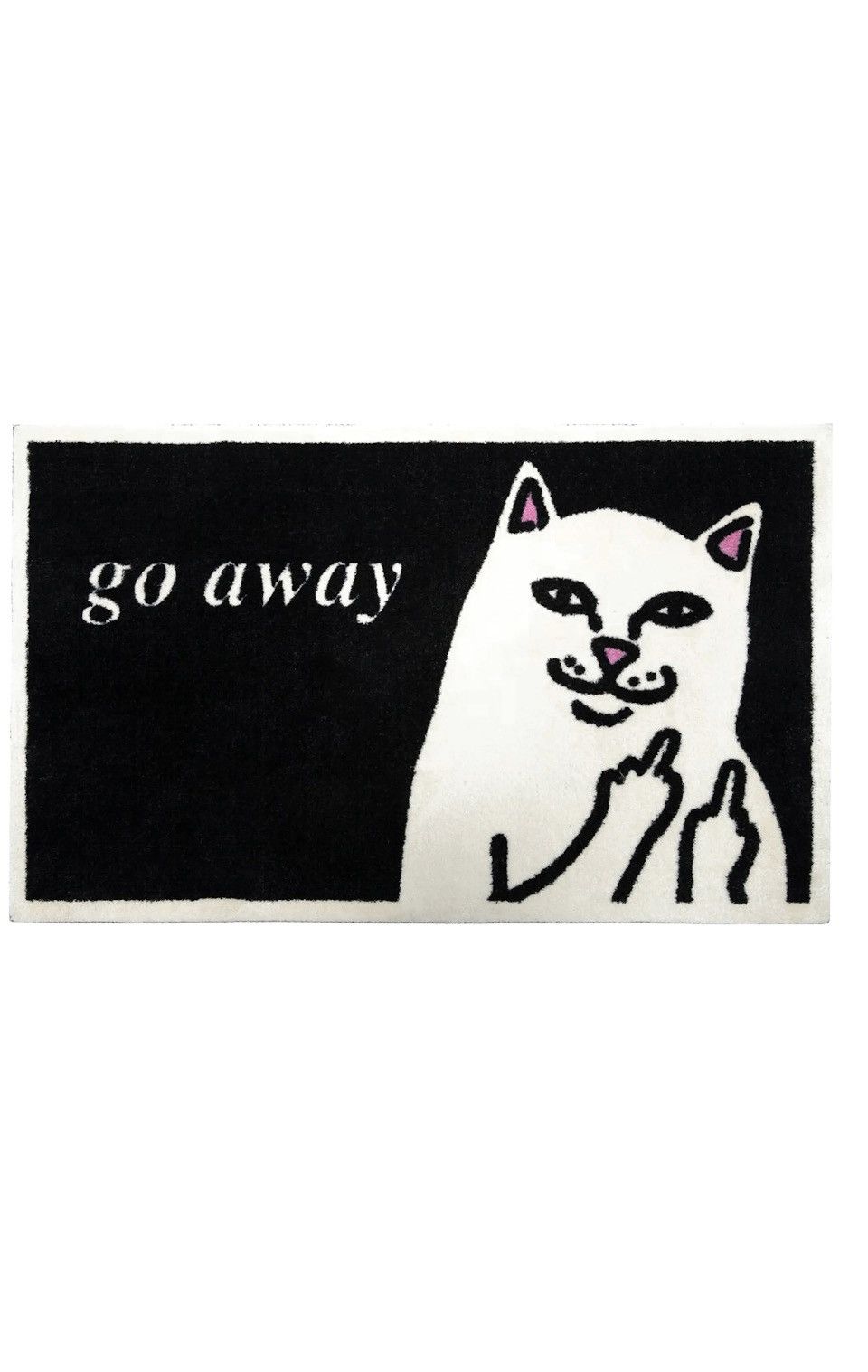 Rip N Dip RipNDip Go Away Cat Rug | Grailed