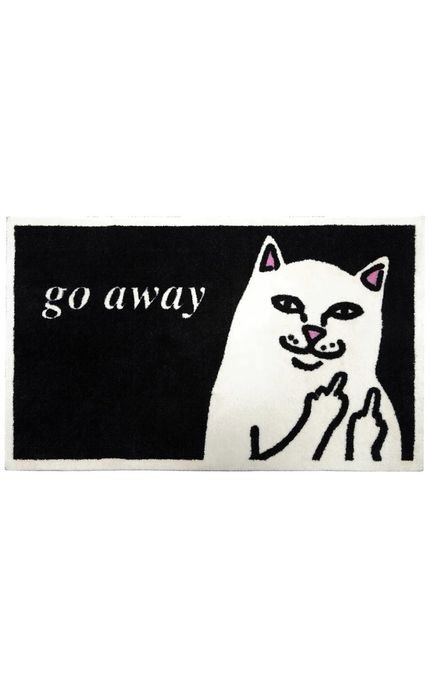 Rip N Dip RipNDip Go Away Cat Rug | Grailed
