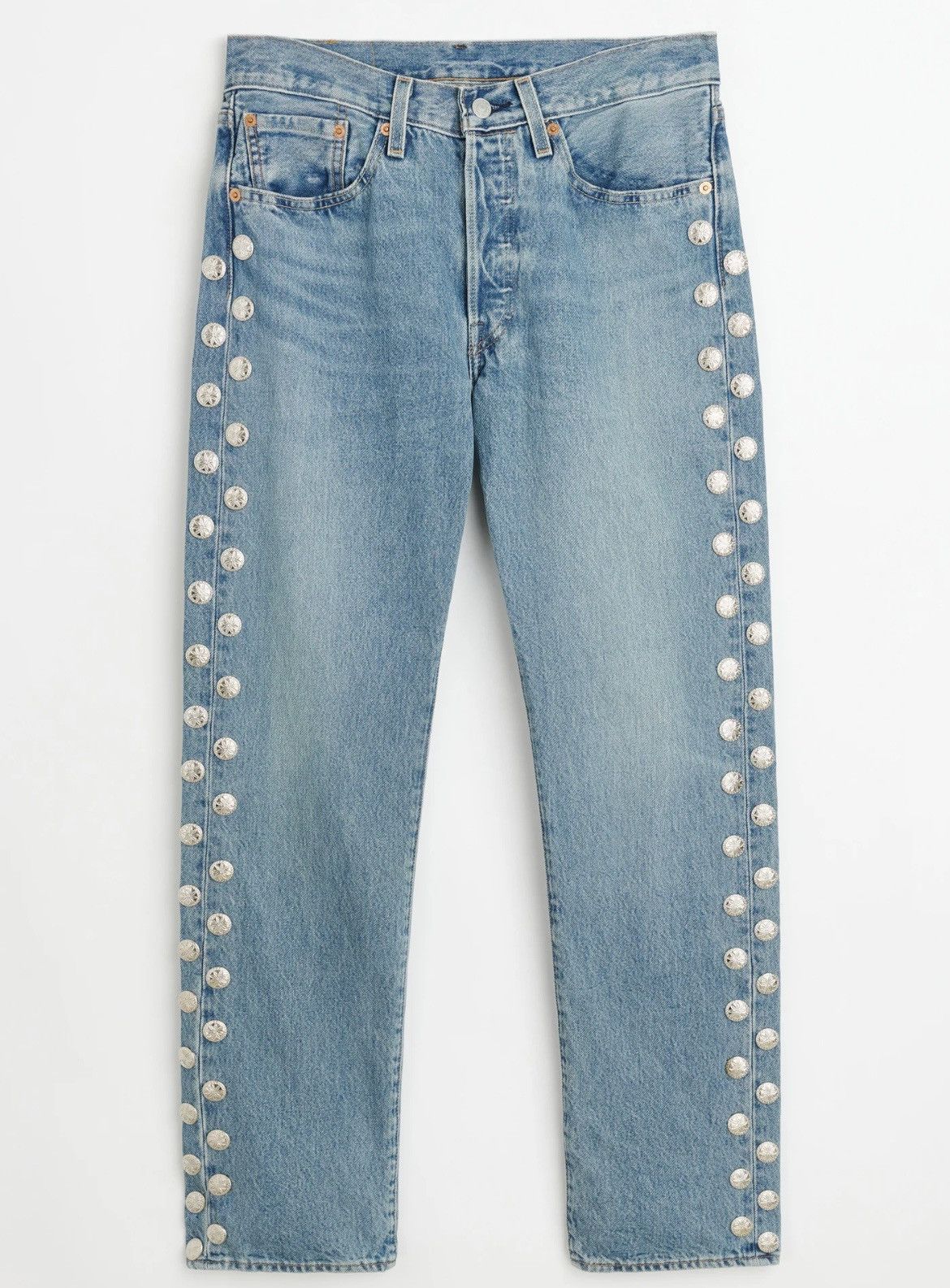 DENIM TEARS × Our Legacy Tupac Tears Legacy 501 Jean in Light Wash ...