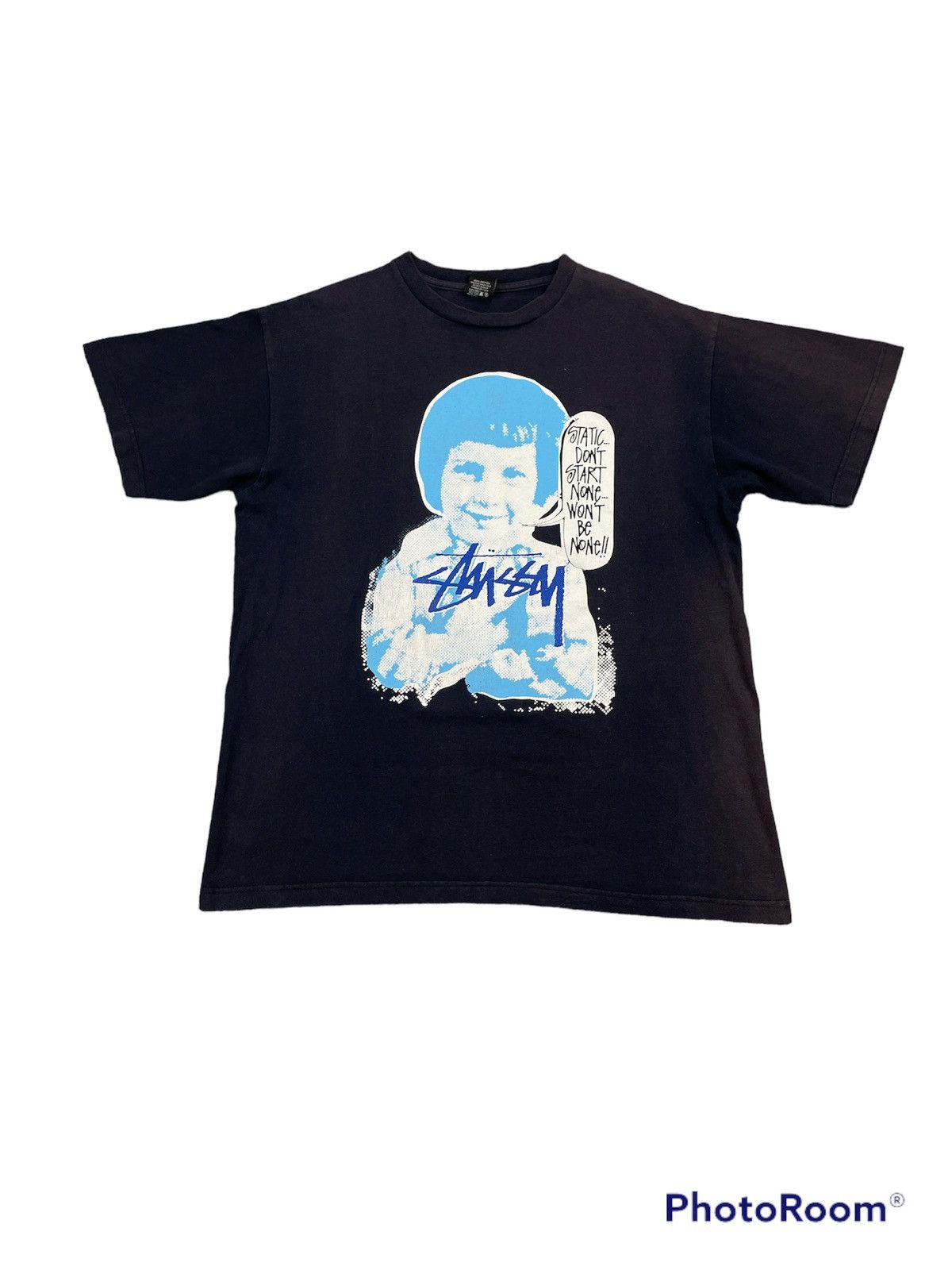 Stussy ARCHIVE🔥 Sunfaded Vintage Stussy Photo Tee shirt | Grailed