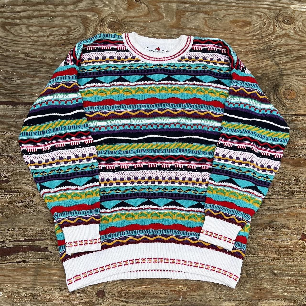 Coogi × Rare × Vintage Vintage 90’s Coogi Style Multi Pattern Sweater ...