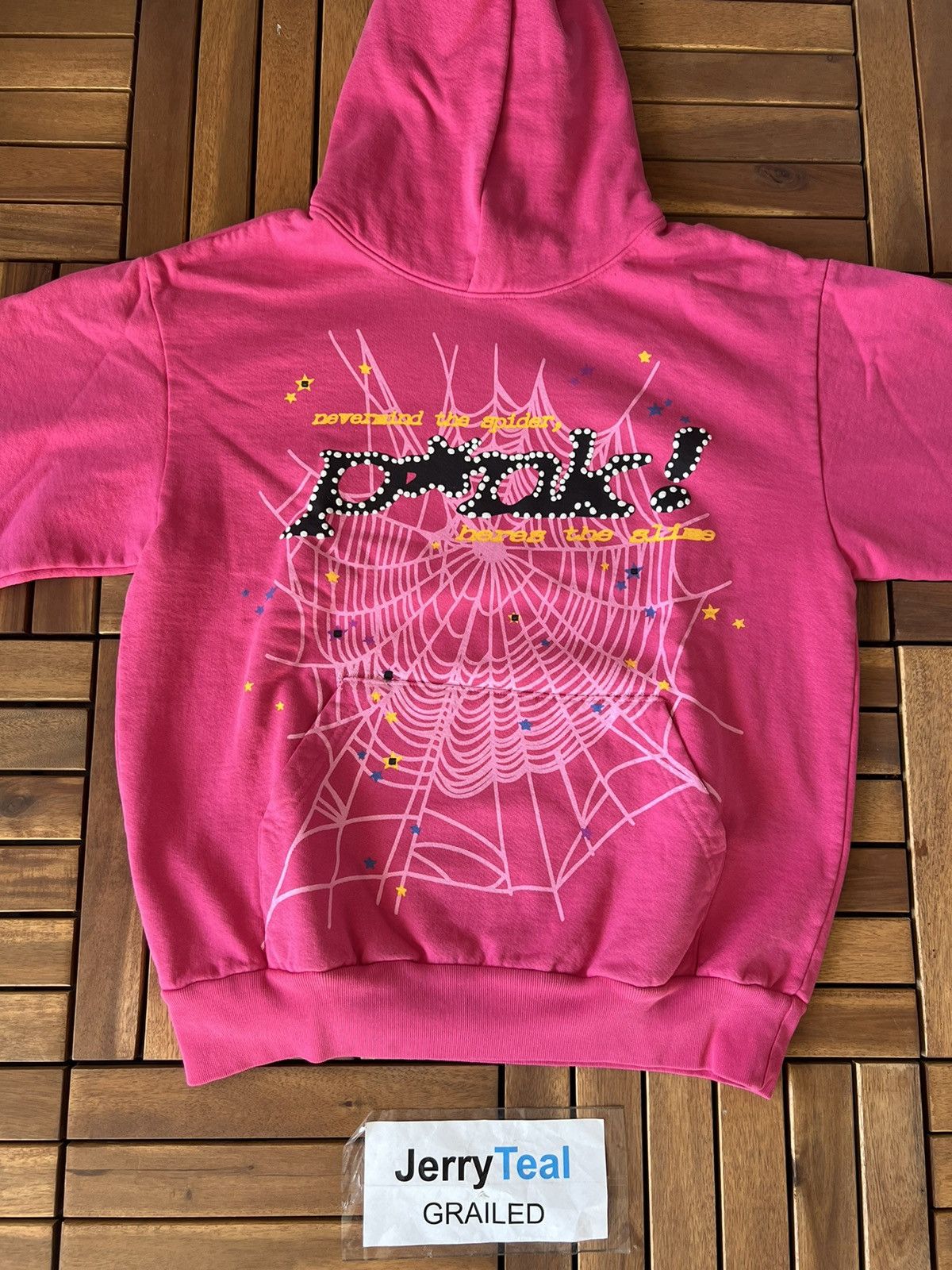 Spider Worldwide Spider Worldwide 555 P*nk Pink Hoodie, Sp5der | Grailed