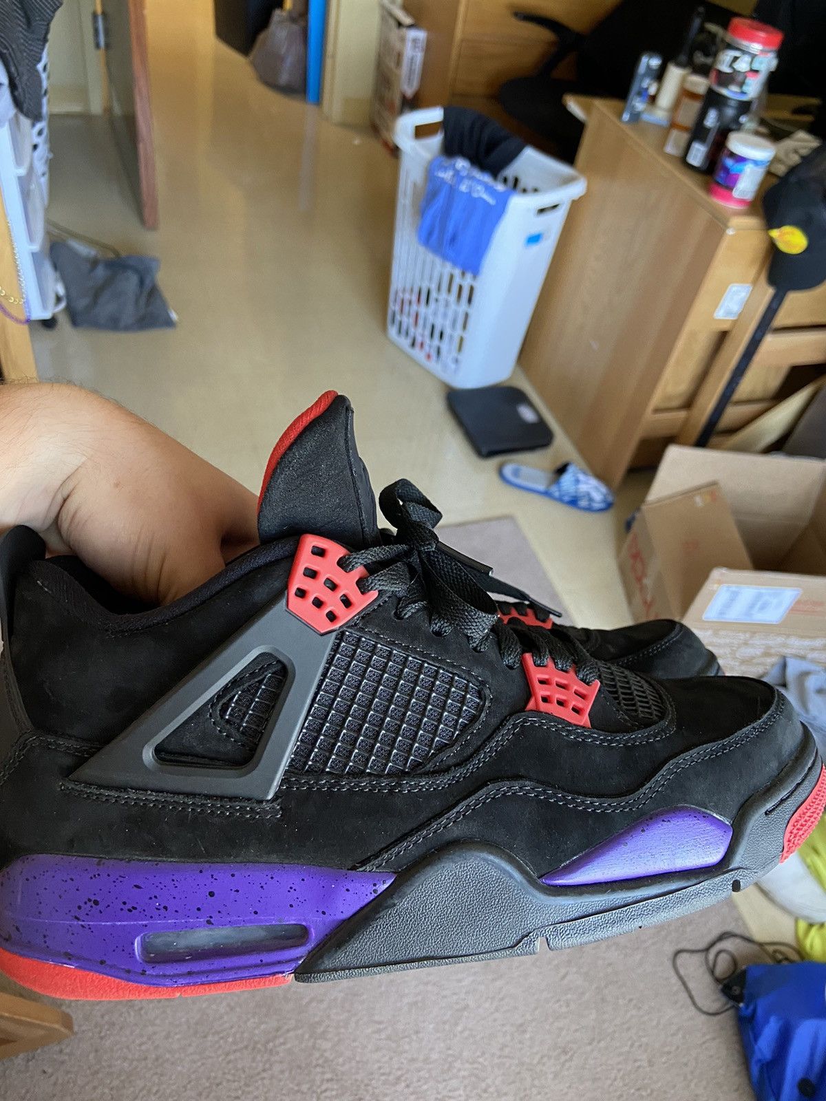 Jordan Brand × Nike Raptor Jordan 4 Barely Worn | Grailed