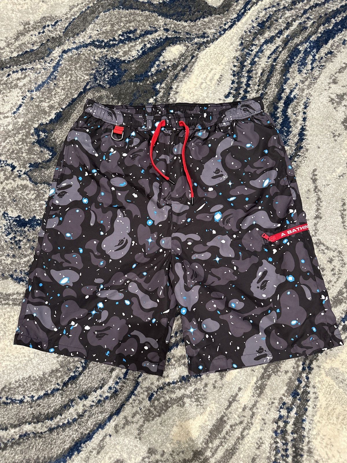 Bape Bape Space Camo Beach Pants | Grailed