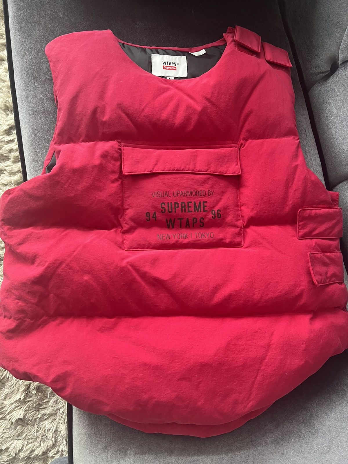 Supreme × Wtaps Tactical down vest | Grailed