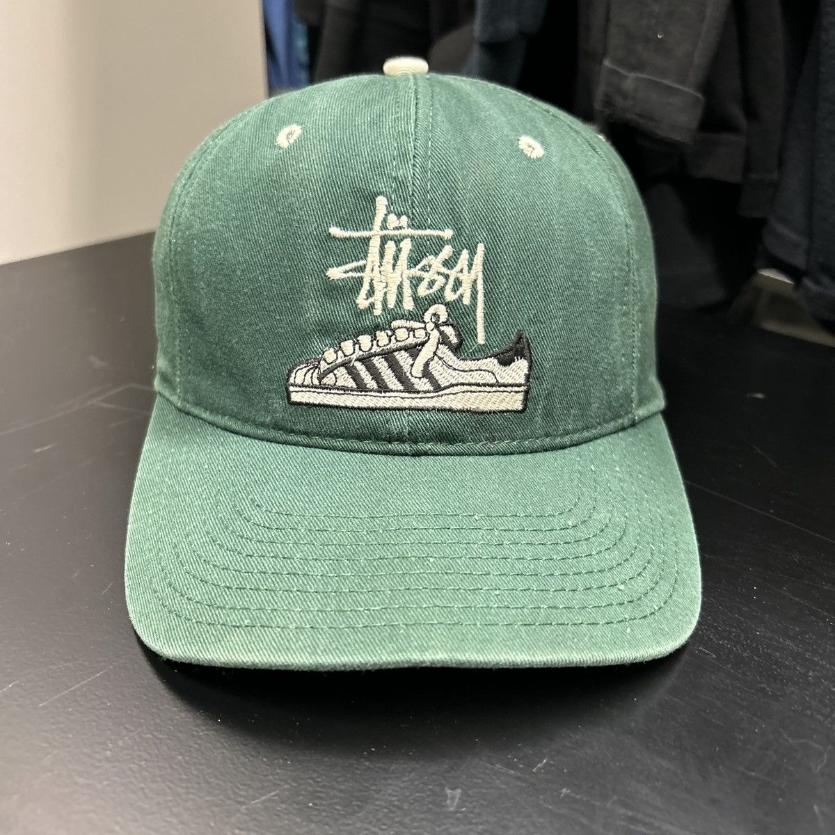 Stussy × Vintage Vintage Stussy ‘Old Skool Flavor’ Snapback Hat | Grailed