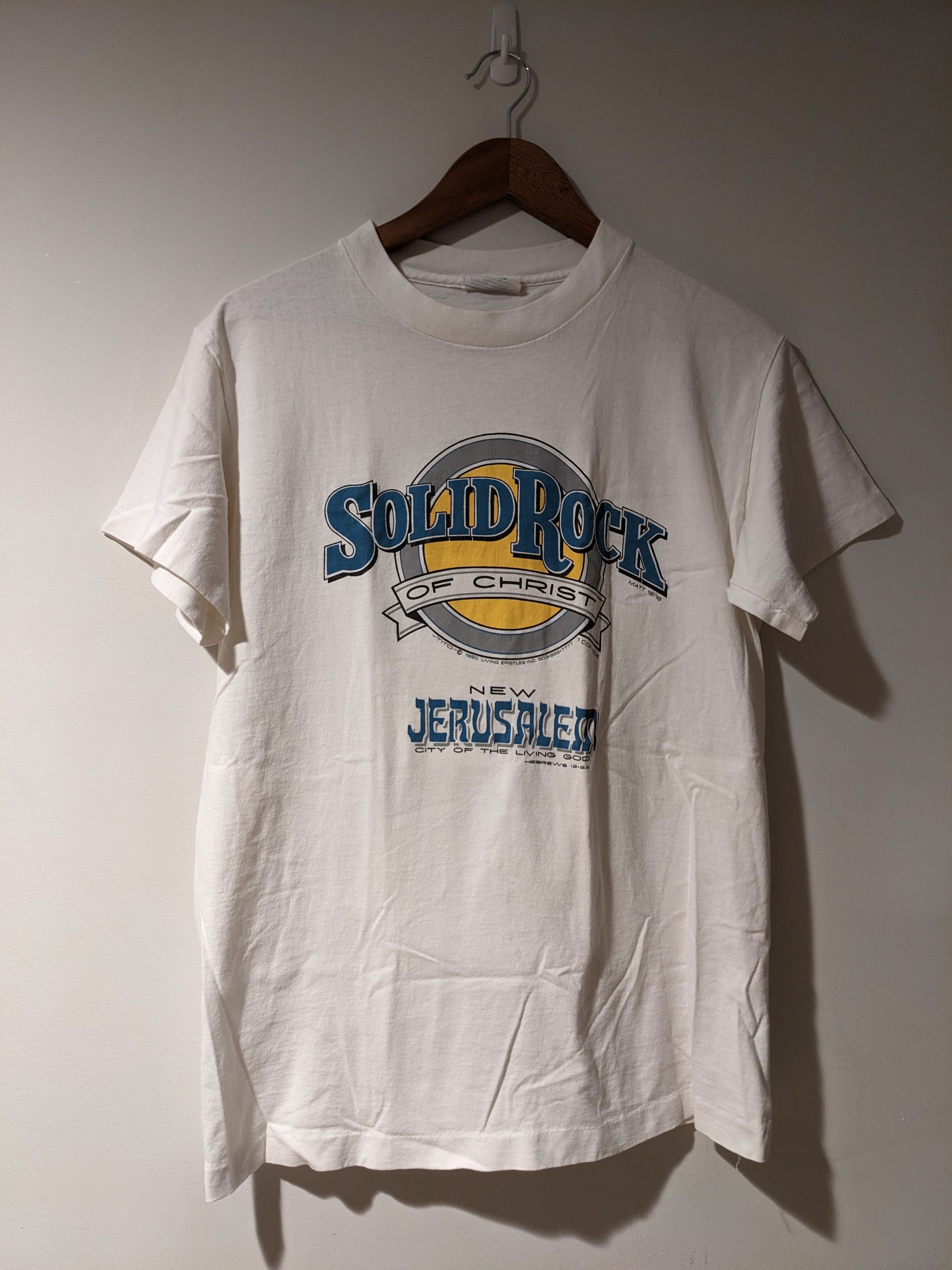 Vintage Vintage 90s Hard Rock Jesus Religion Rock Christ T-Shirt | Grailed