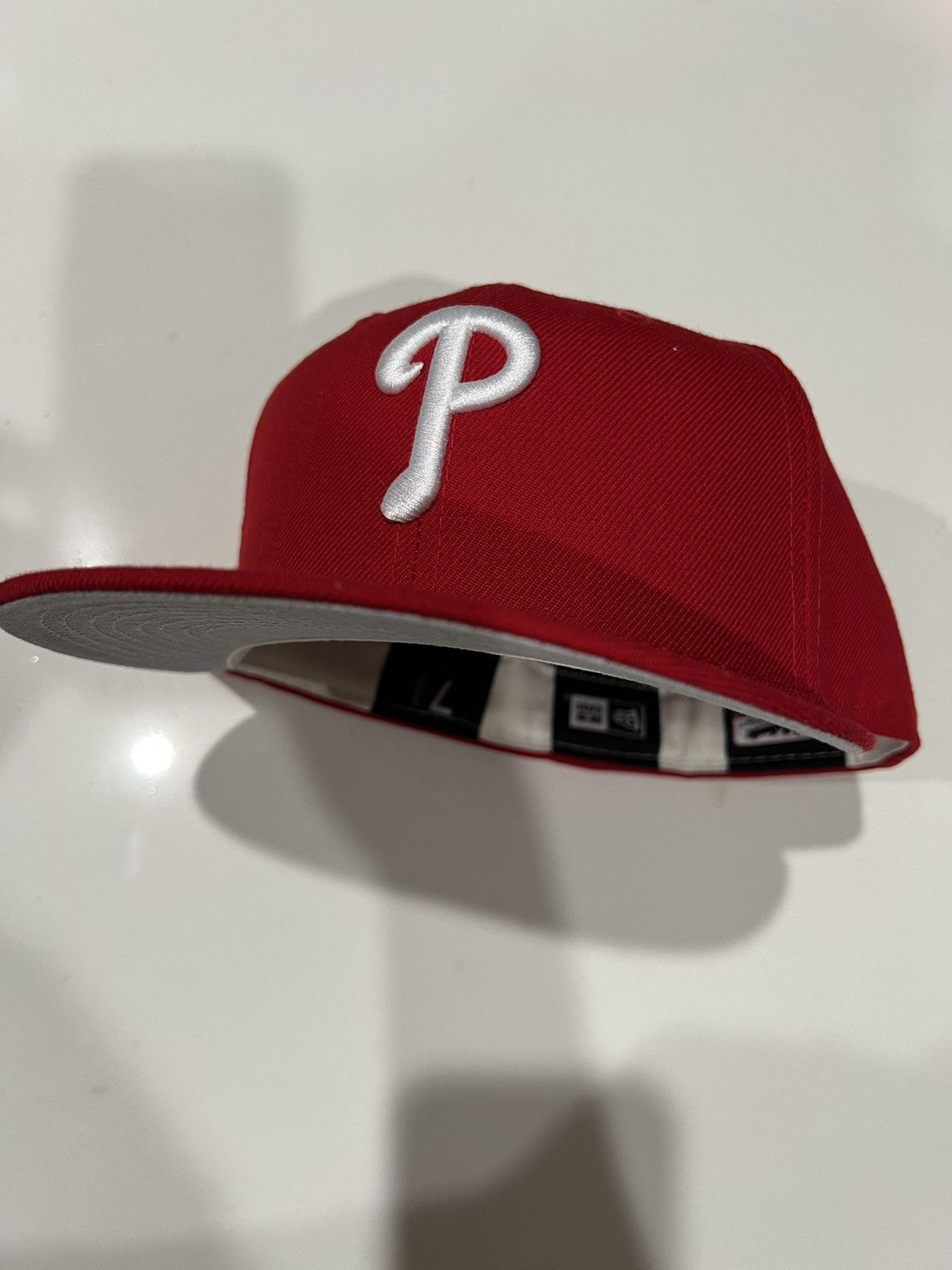 New Era Philadelphia Phillies New Era Grey Brim Fitted 7 3/8 | Grailed