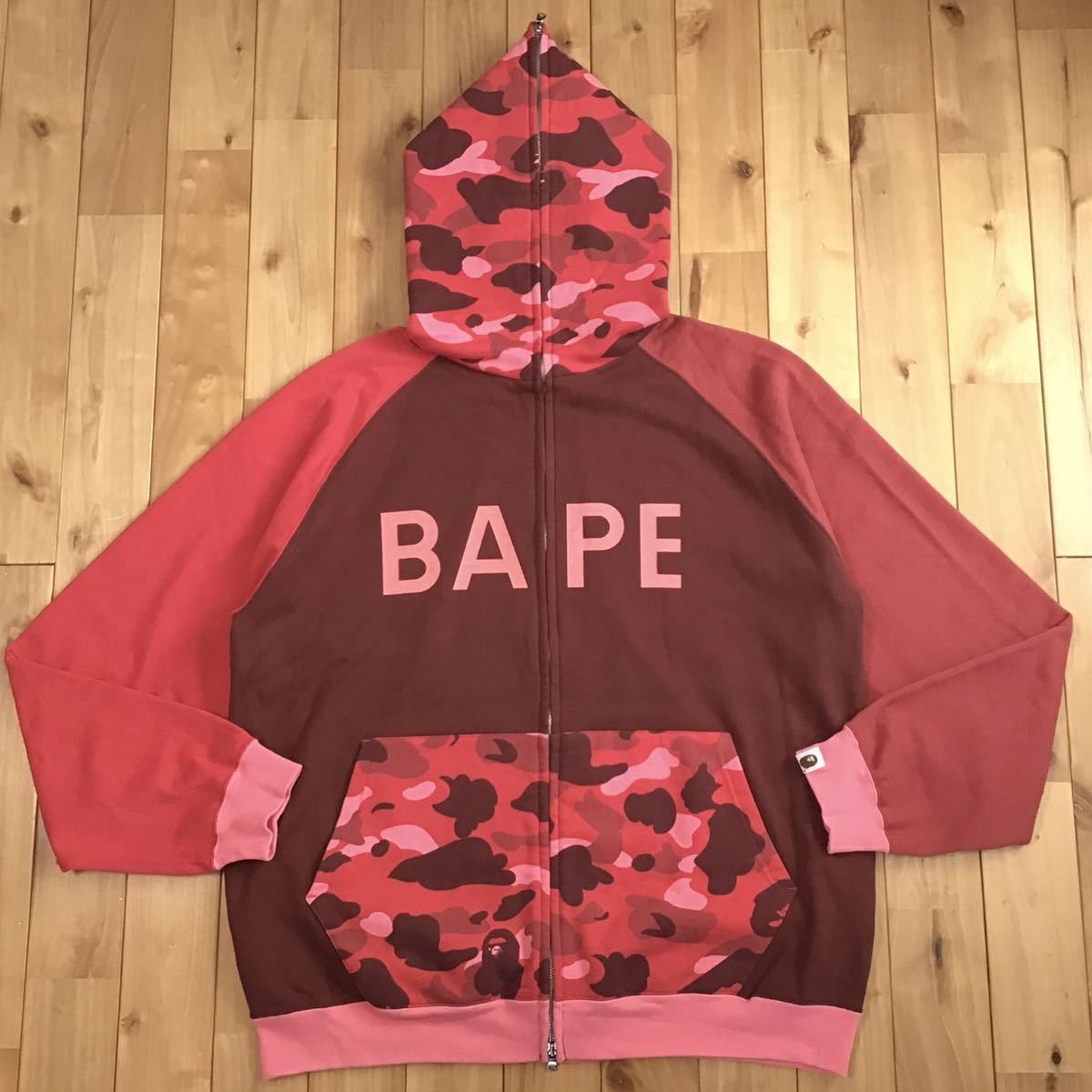 Bape Pharrell camo BAPE logo crazy full zip hoodie a bathing ape | Grailed