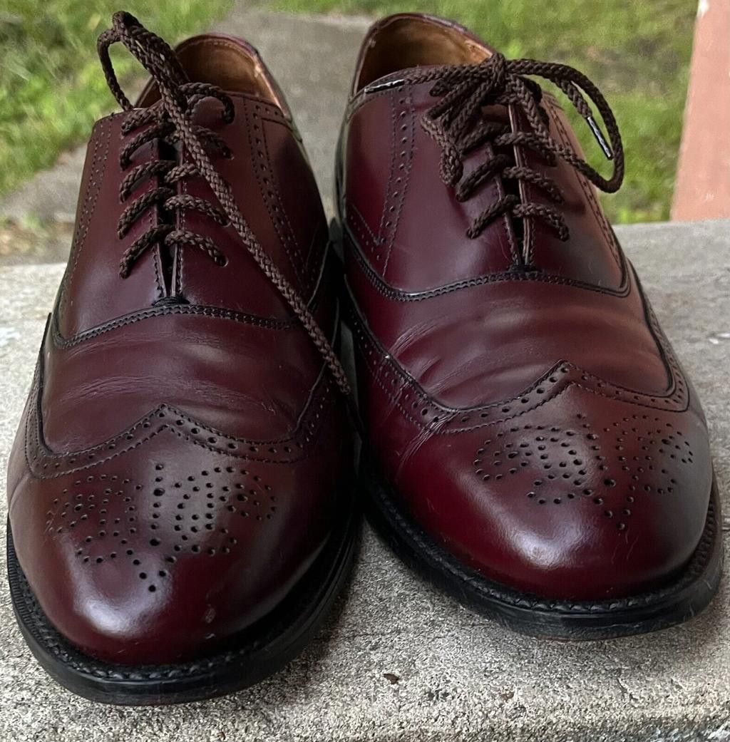 Bostonian Bostonian Classics Burgundy Leather Oxford Wing Tip | Grailed