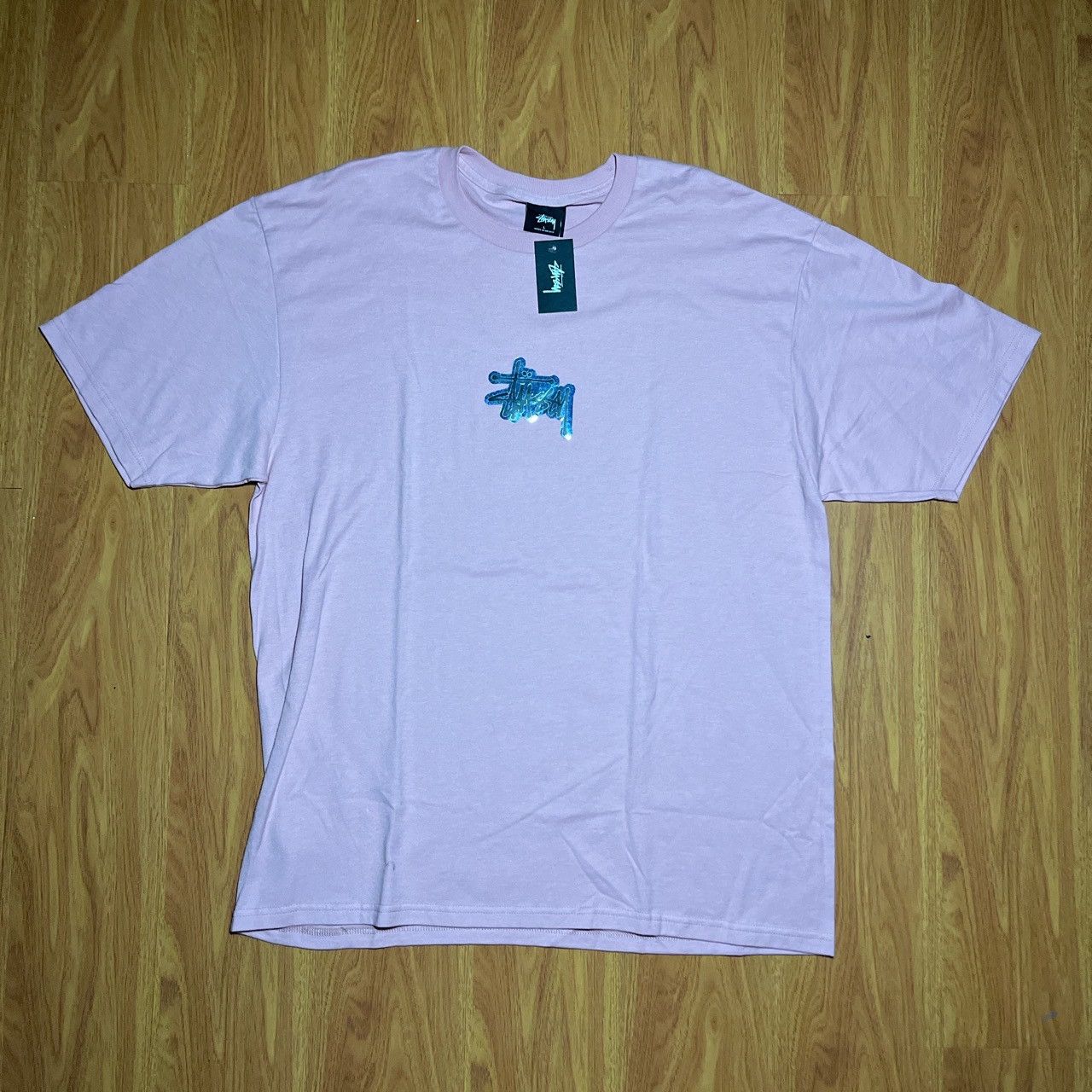 Stussy Stussy glitter sticker tshirt Size L | Grailed