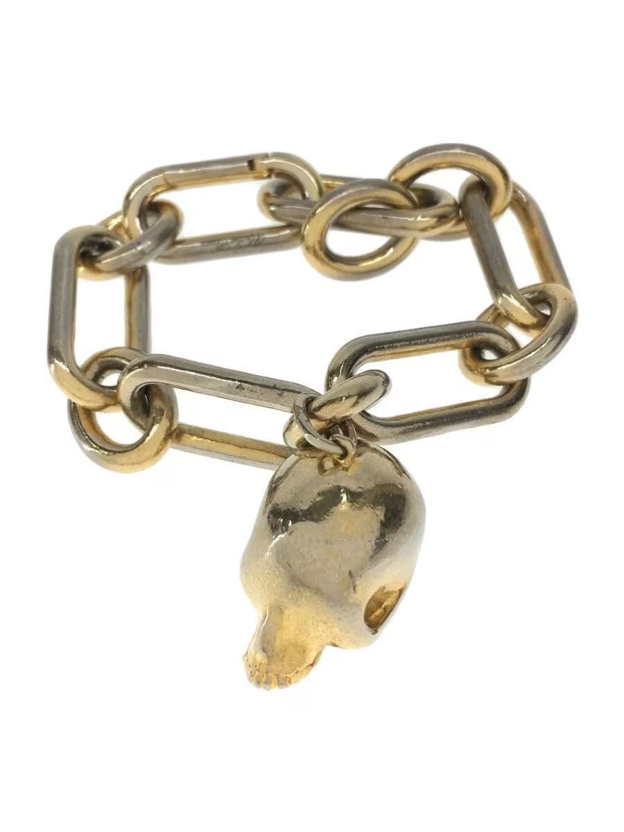 Undercover UNDERCOVER Skull Charm Chain Bracelet Gold | Grailed