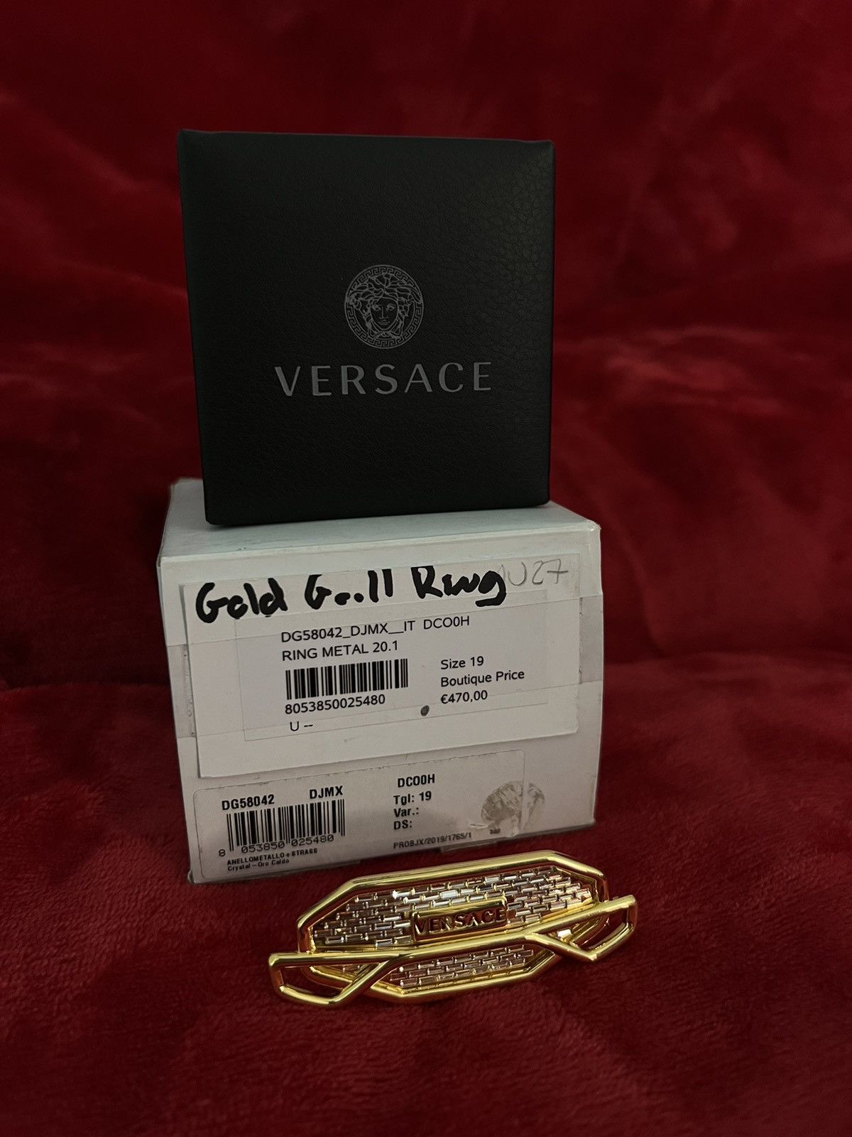 Versace Versace Gold Grill Ring | Grailed