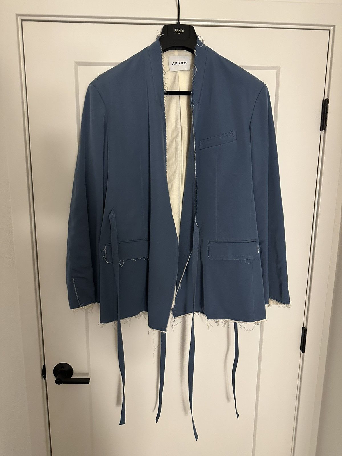Ambush Design Kimono blazer raw cut details | Grailed