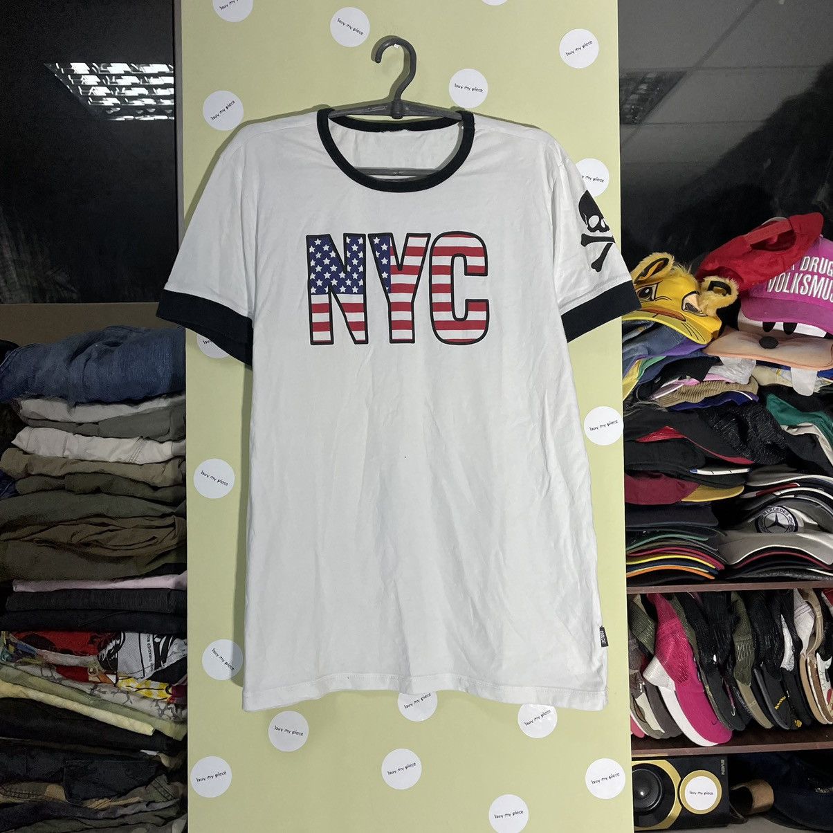 Vintage Vintage 90s NYC Tee Skull MasterMind USA Streetwear | Grailed