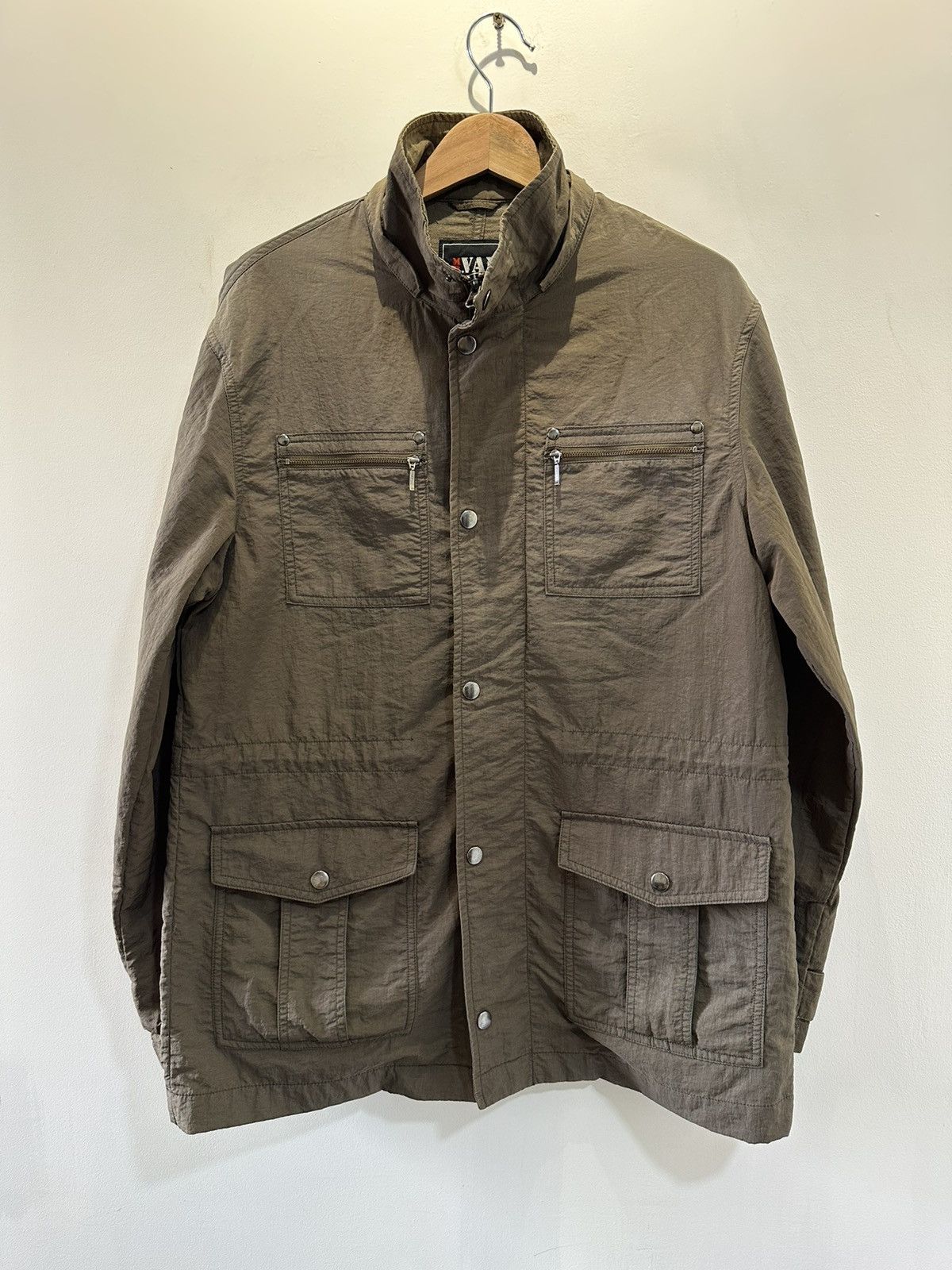 Vintage Vintage Mr.Van jacket nylon mutlipocket button n zip | Grailed