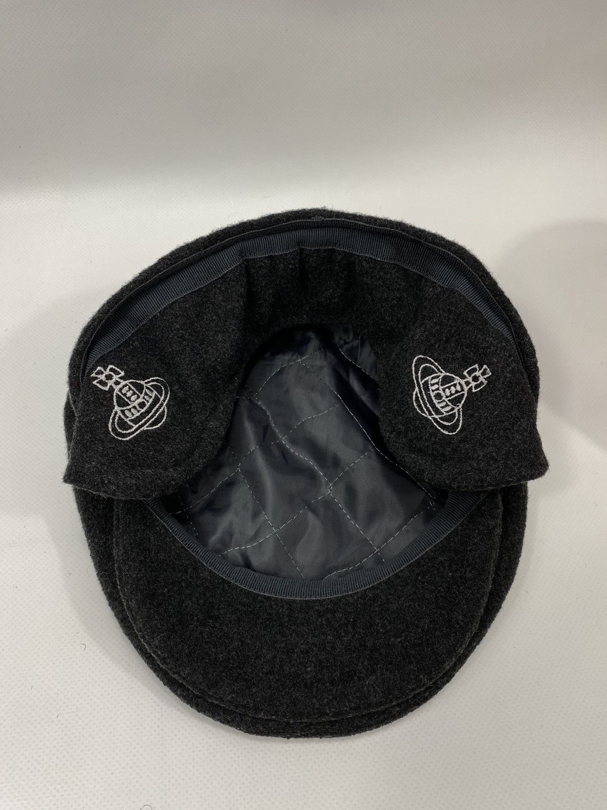 Vivienne Westwood 🔥LASTDROP🔥 Vintage VW Ear Cover Winter Wool Flat Hat ...