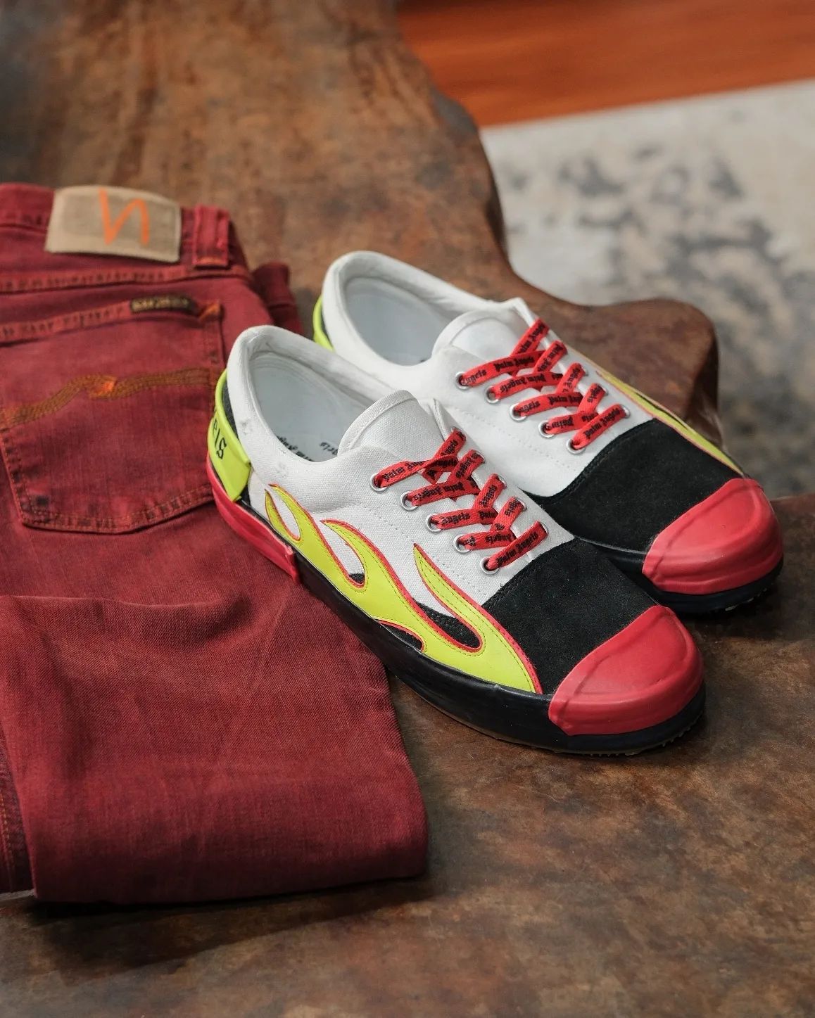 Palm Angels Palm Angels Low Top Sneaker Multicolored Flame Original ...