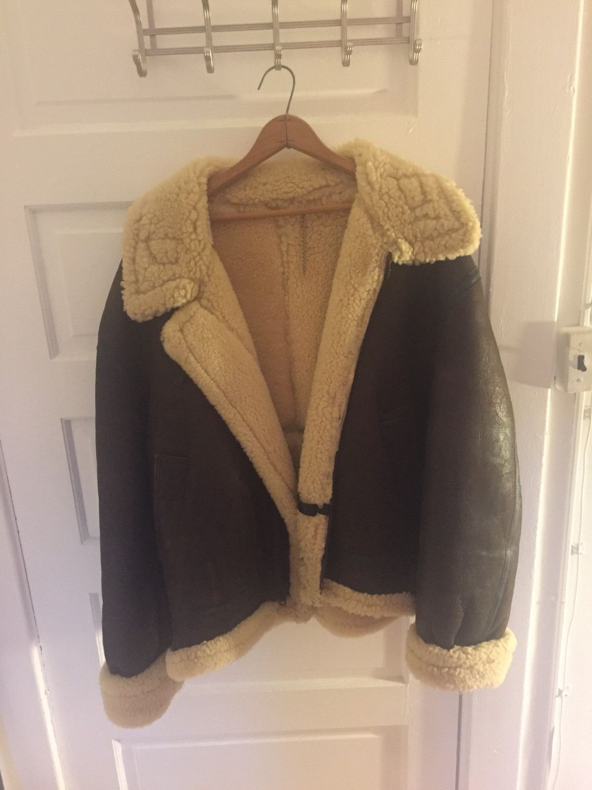 Custom US Army/Air Force Type B-3 Leather Shearling Jacket | Grailed