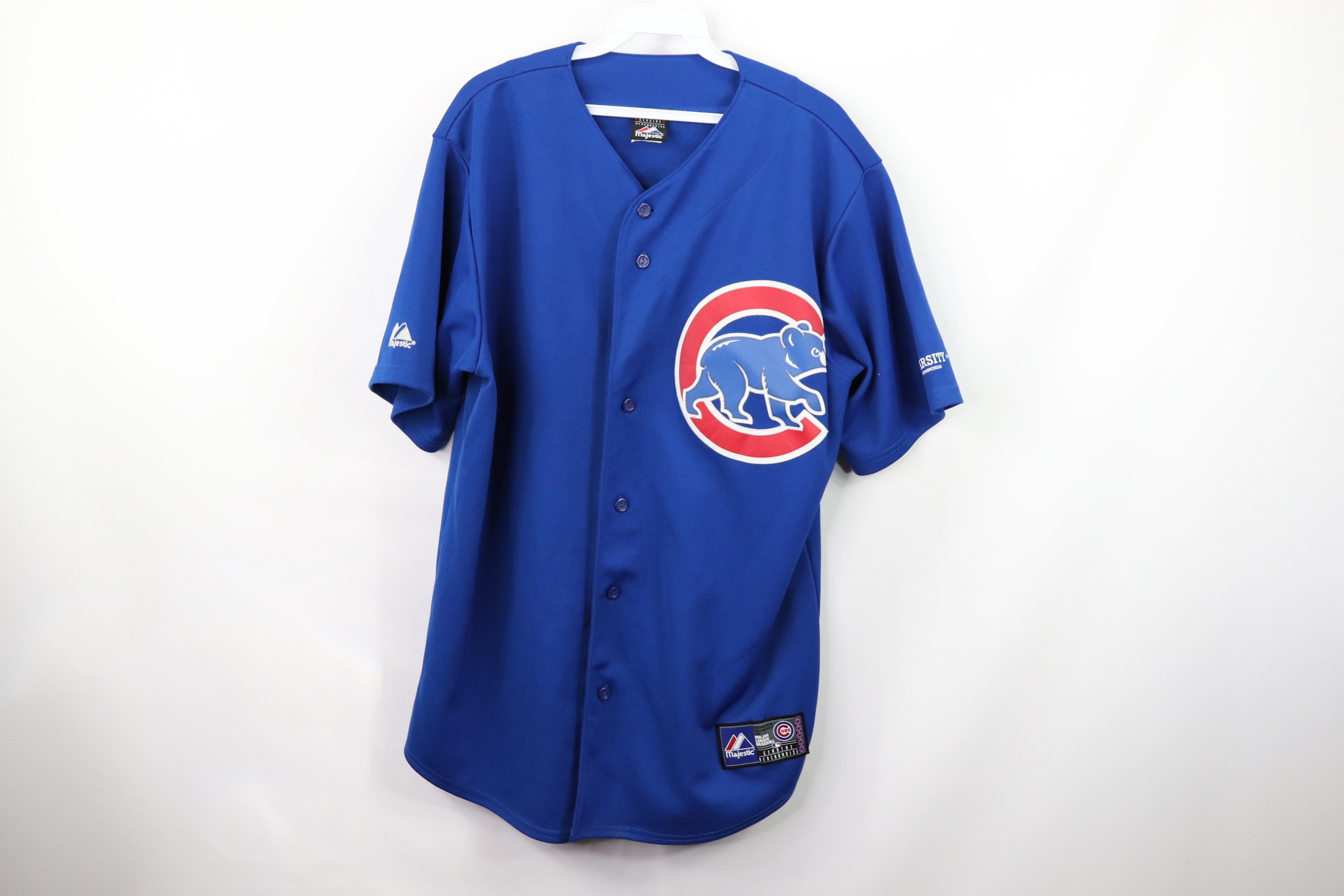 Majestic × Vintage Majestic Stitched Chicago Cubs Baseball Jersey Blue ...