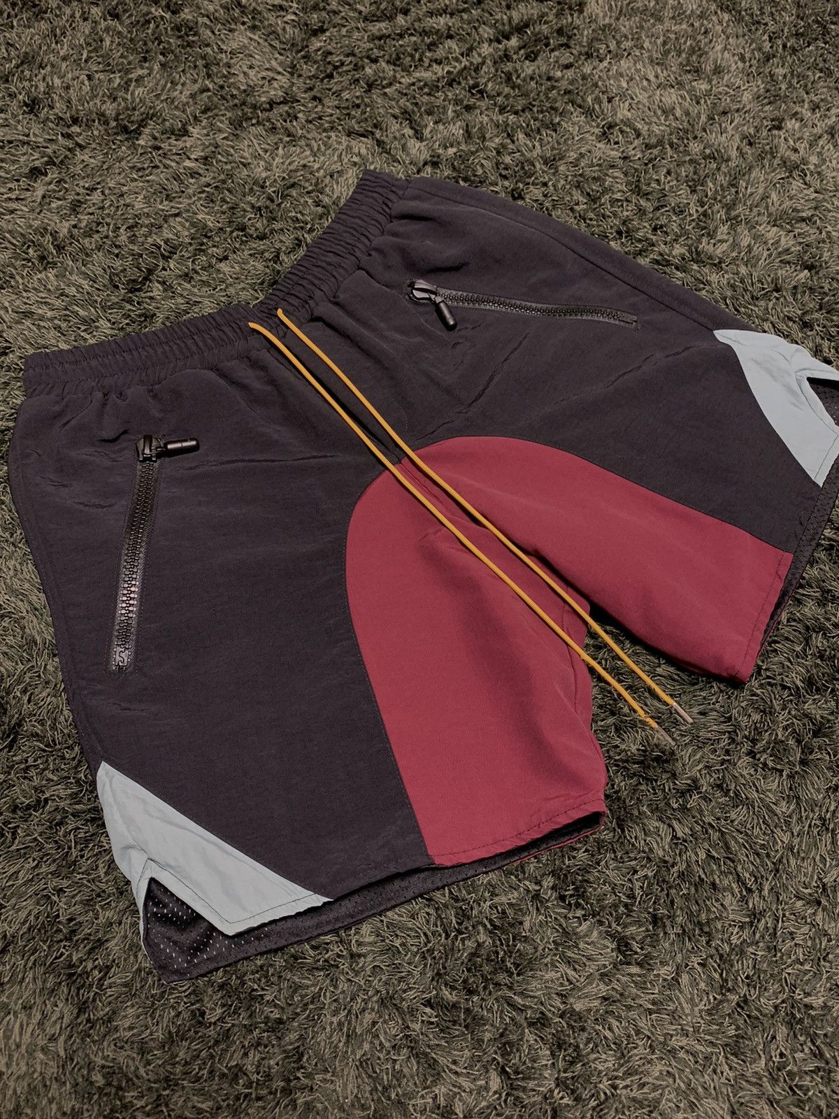 Rhude Rhude Panel Short Black | Grailed