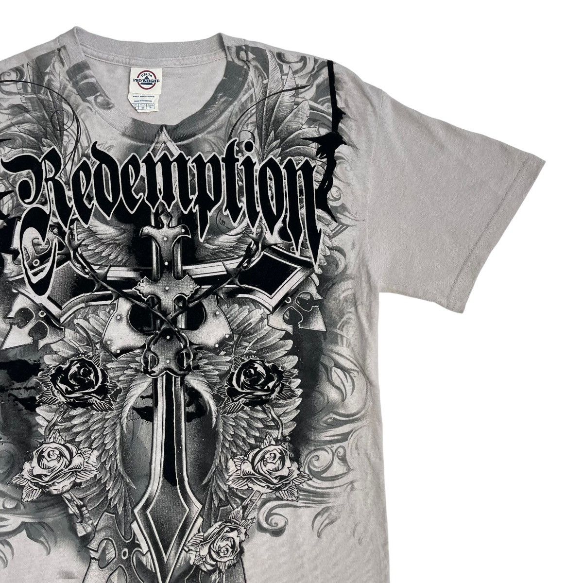 Affliction × Streetwear × Vintage Redemption Cross Wing Grunge Cyber ...